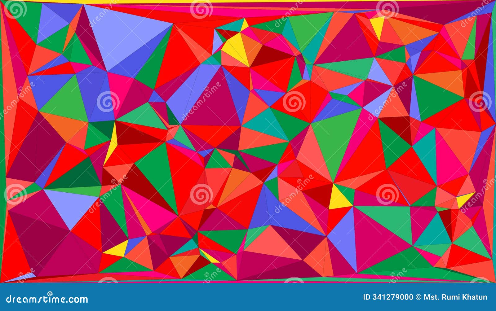 Vibrant Polygonal Background Featuring a Stunning Blend of Multi ...