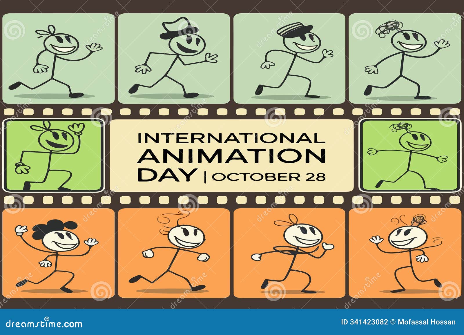 International Animation Day Vector Illustration Stock Illustration ...