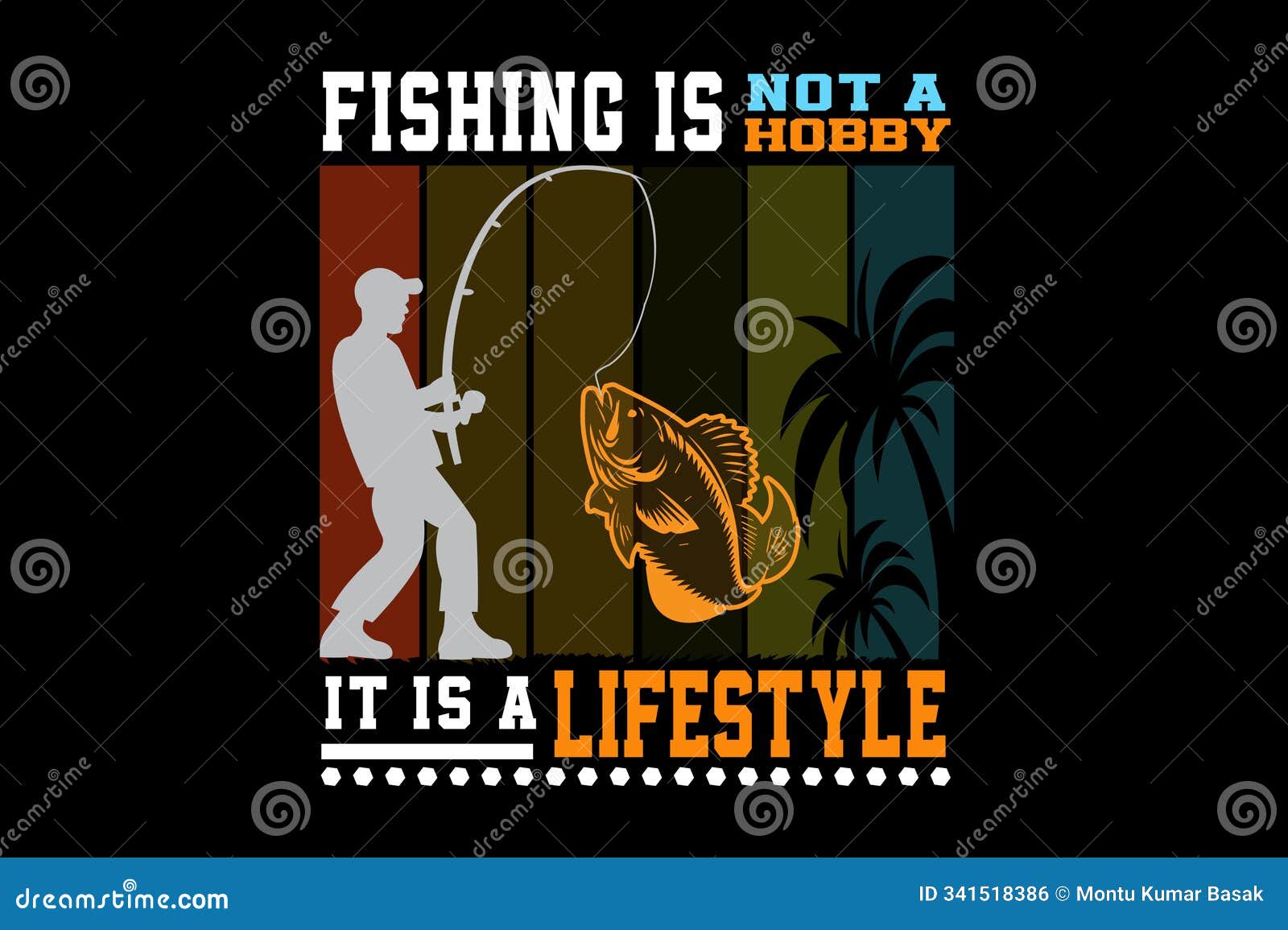 Fishing, Where Patience Meets Reward Stock Illustration - Illustration ...