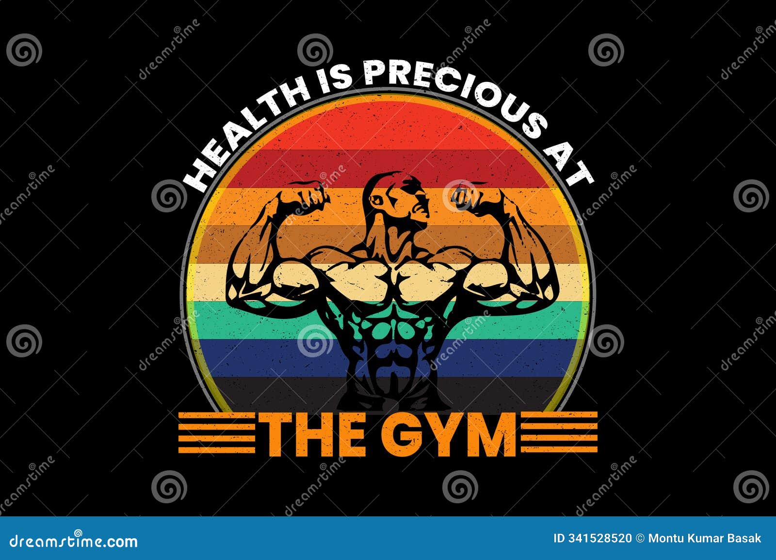 Sweat Now, Shine Later stock illustration. Illustration of shirt ...