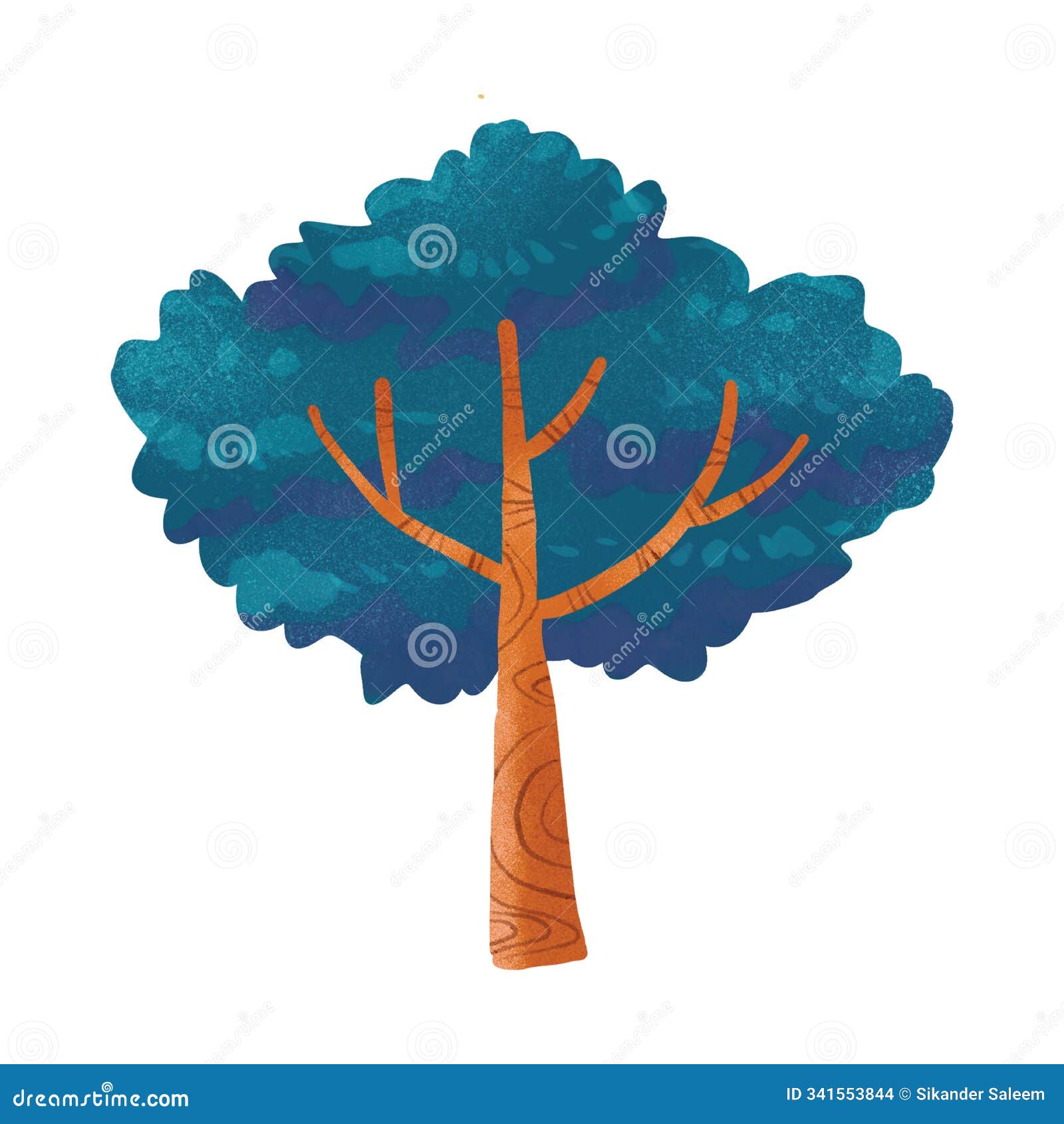 Beautiful Cute Tree Illustration and Vector Stock Illustration ...