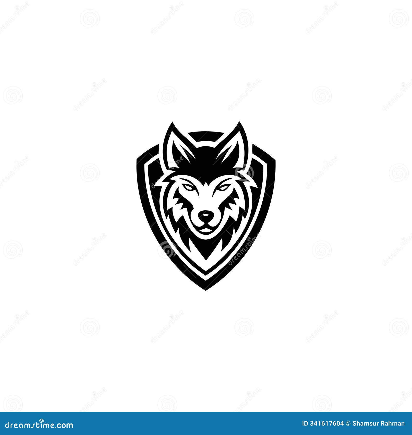Wolf Logo. Powerful and Unique Trendy Iconic Simple Wolf Logo. Stock ...