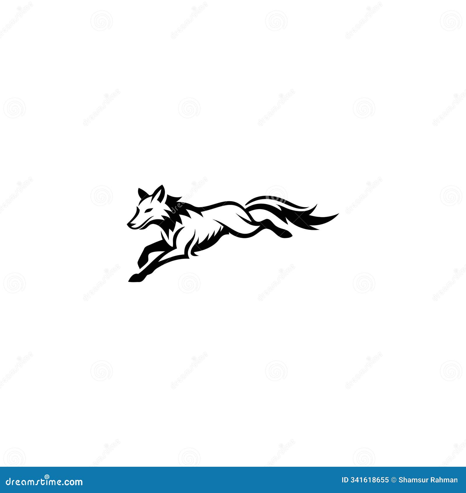 Wolf Logo. Powerful and Unique Trendy Iconic Simple Wolf Logo. Stock ...