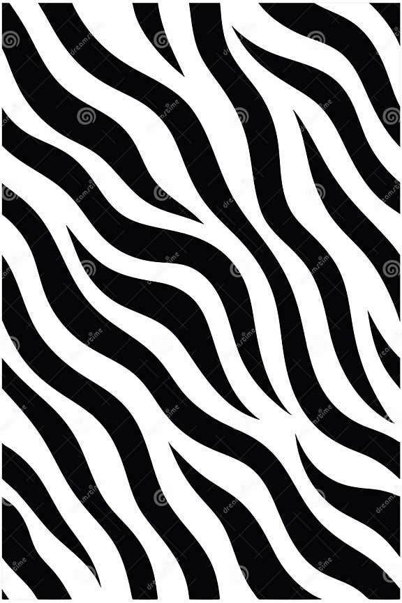 Seamless Zebra Animal Fur Pattern Vector Design Stock Illustration ...