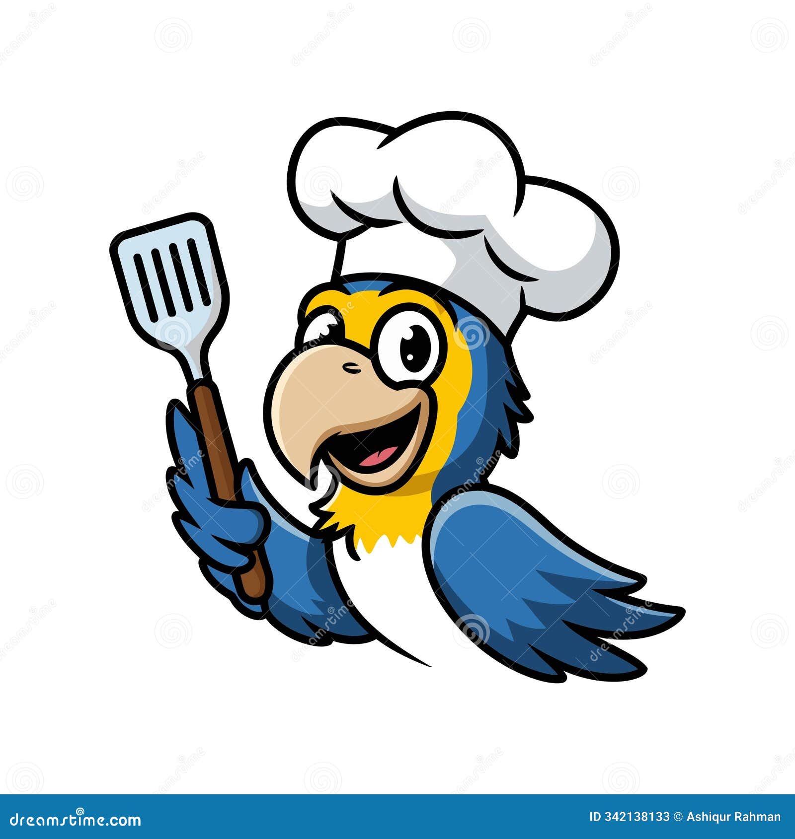 Chef of Parrot Vector Artwork Stock Illustration - Illustration of ...
