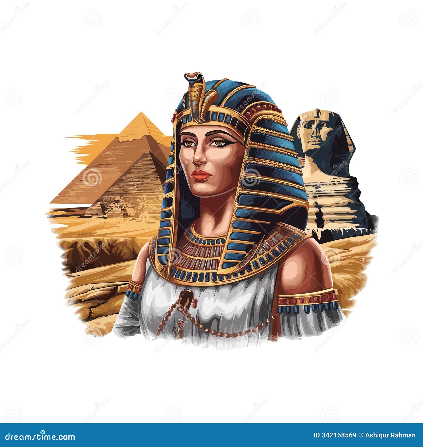 Mythical Queen Woman Face Tiara Touching Skin Beauty Care Portrait ...