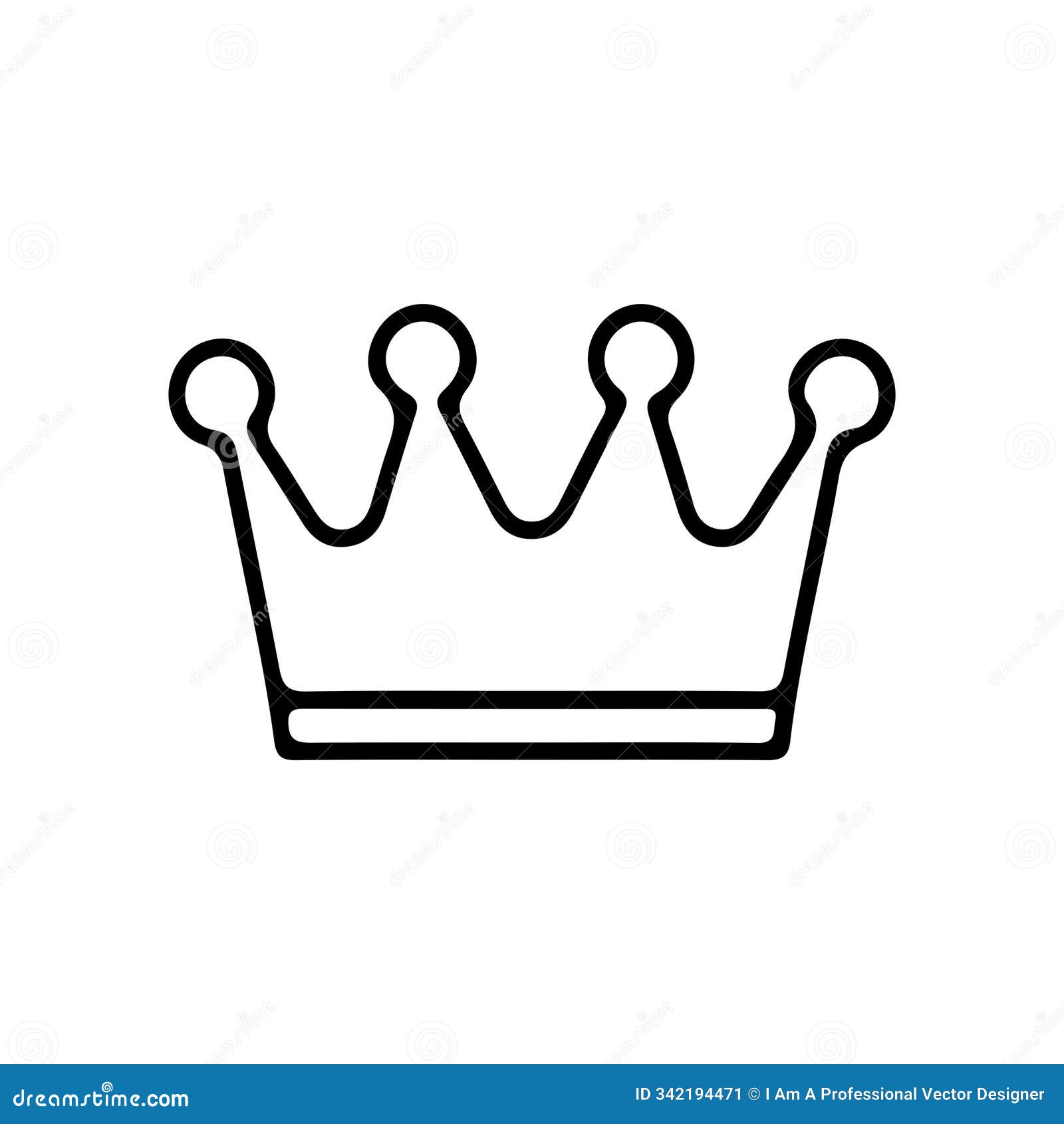 Crown Icon in Trendy Flat Style Isolated. Crown Symbol for Your Web ...
