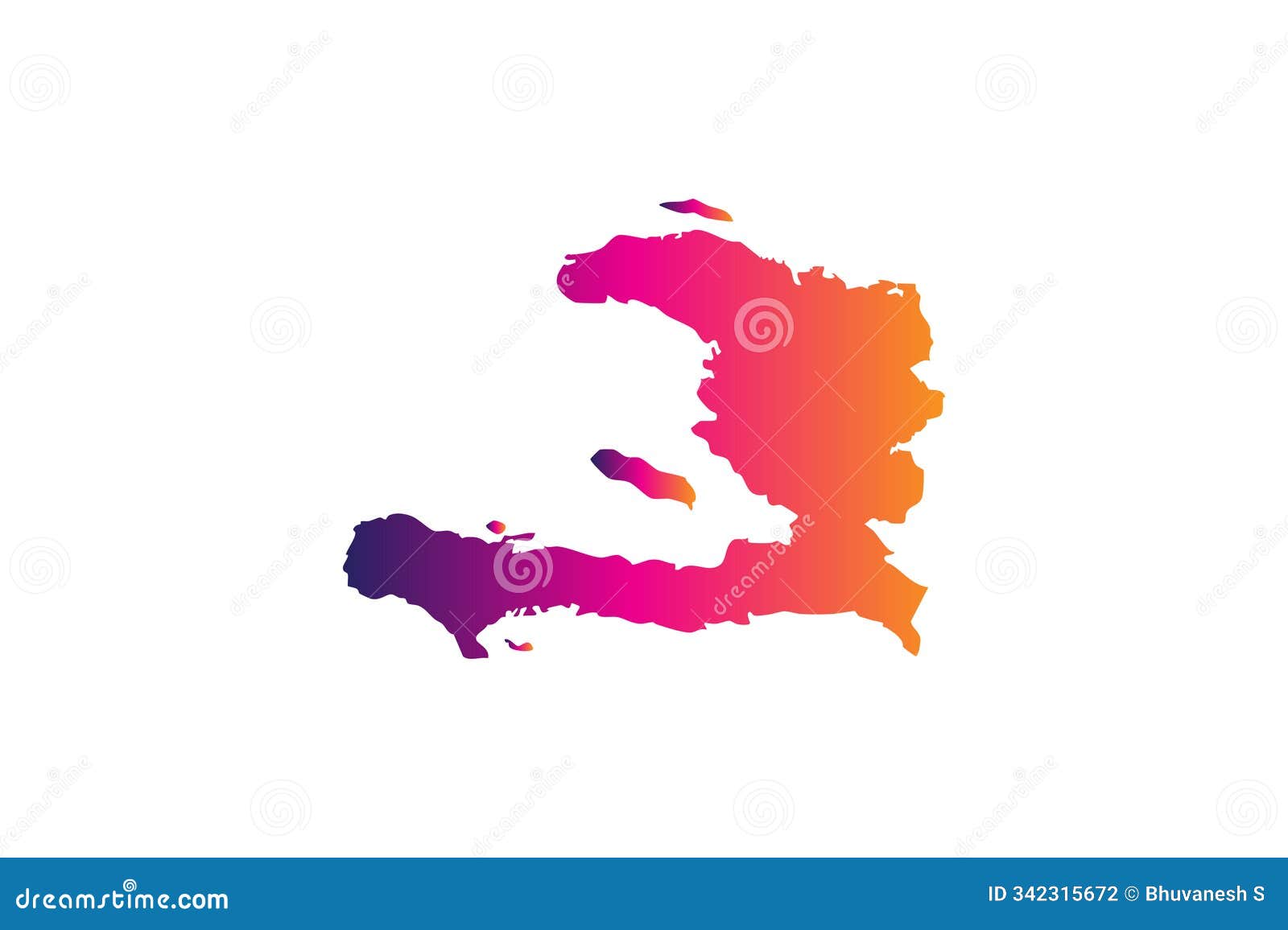 Colorful Map Design Concept Isolated on White Background of Country ...
