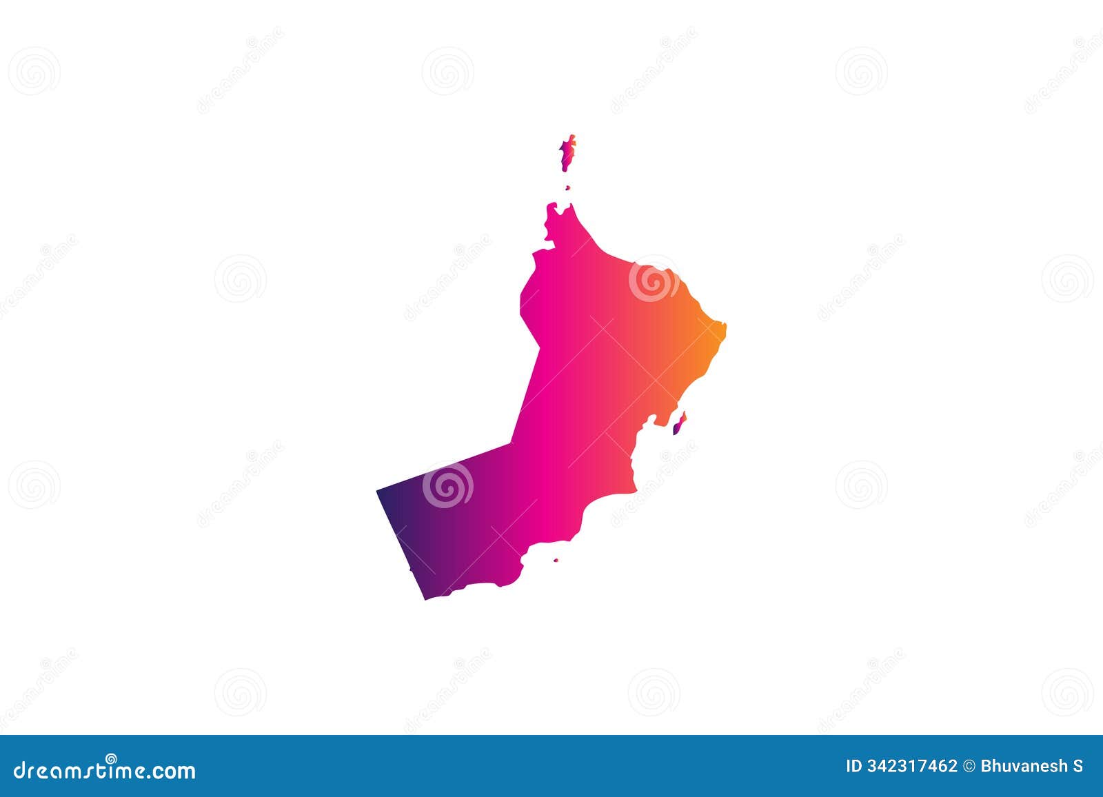 Oman Vector Map Sticker. | CartoonDealer.com #93305875