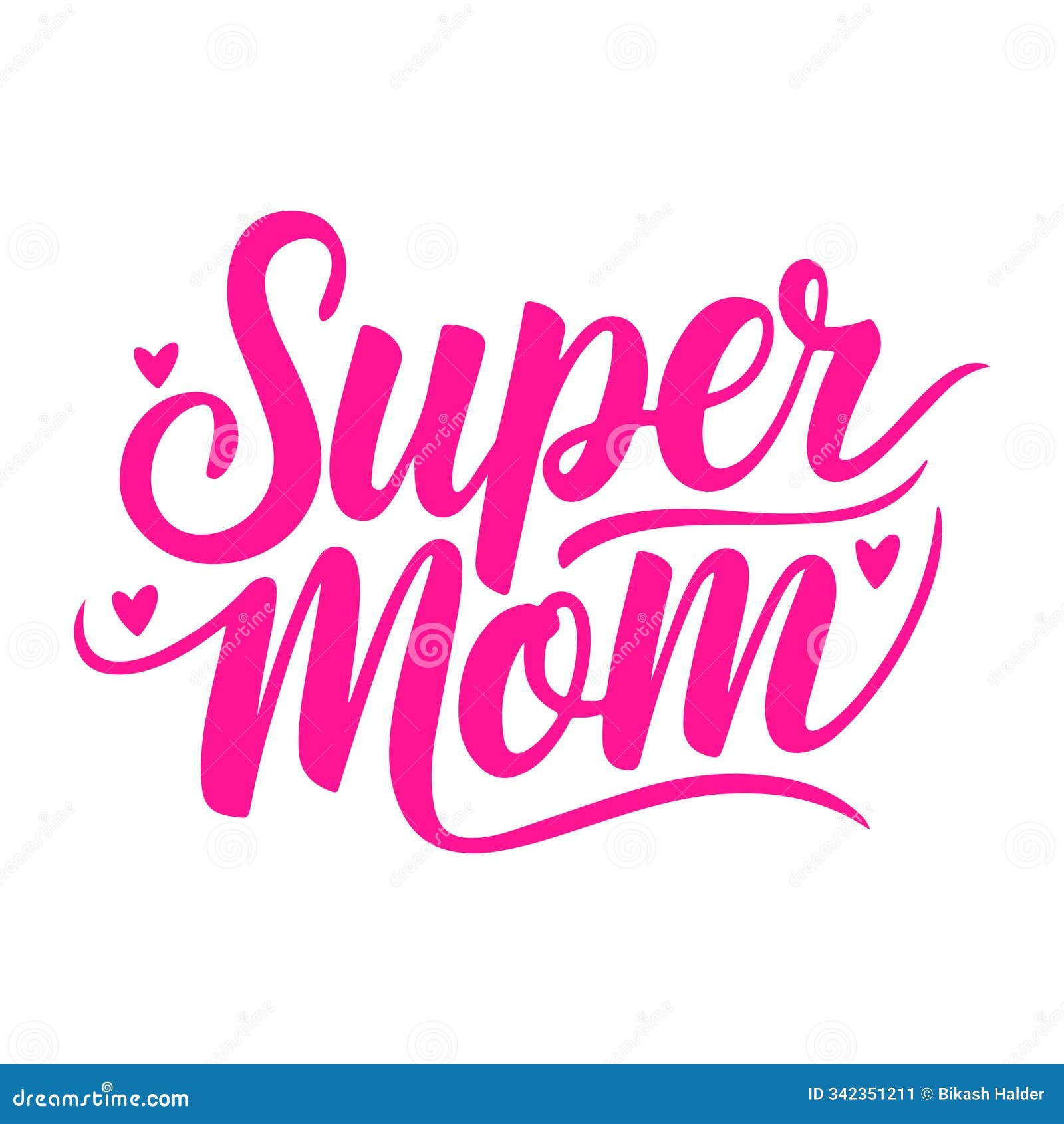 Super Mom Typography Silhouette Vector Art Stock Illustration ...