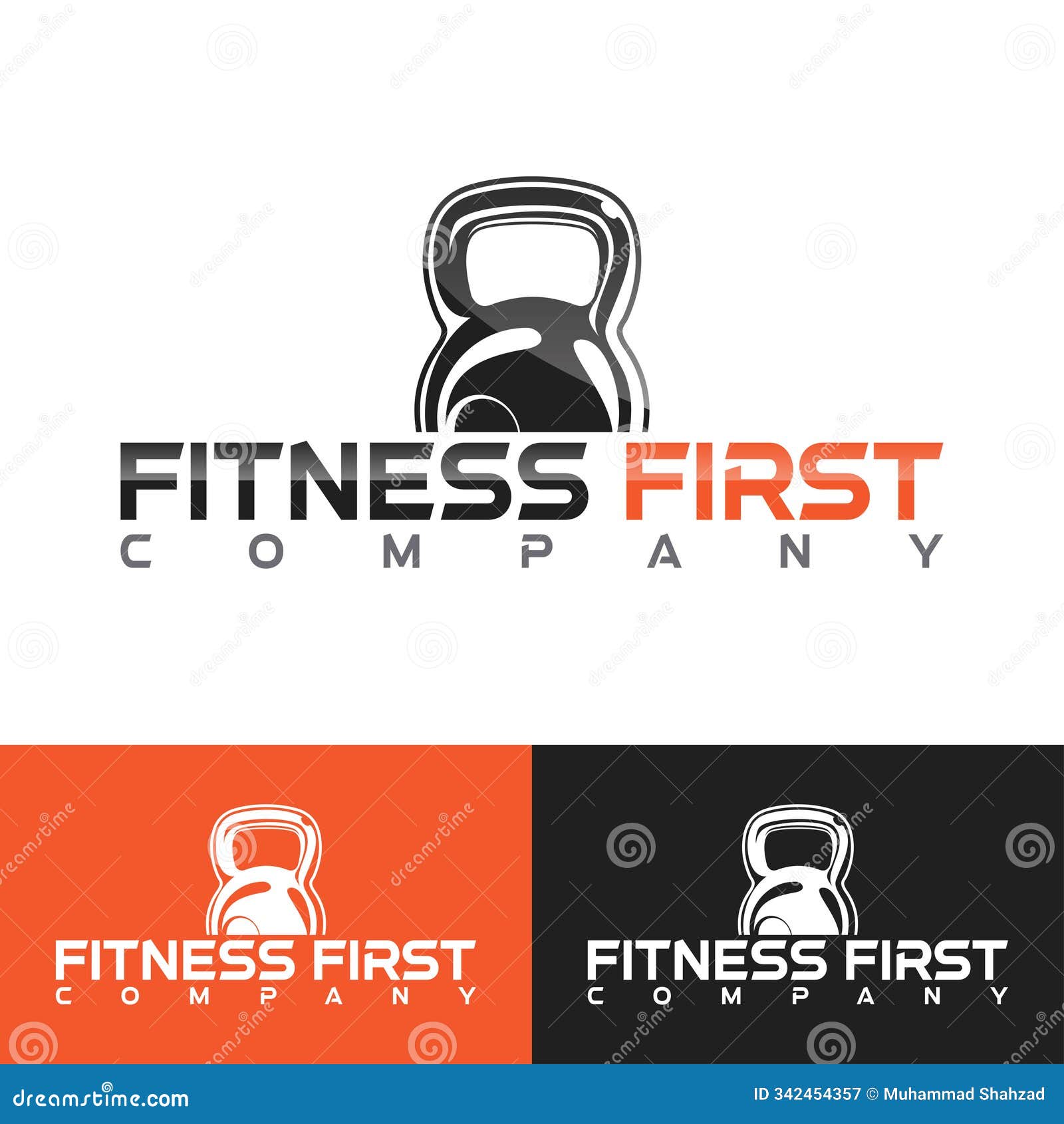 Fitness First Company Logo Design in Vector Template Stock Vector ...