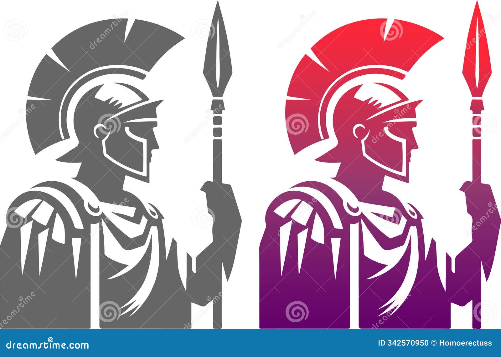 Roman Soldier Logo stock illustration. Illustration of history - 342570950