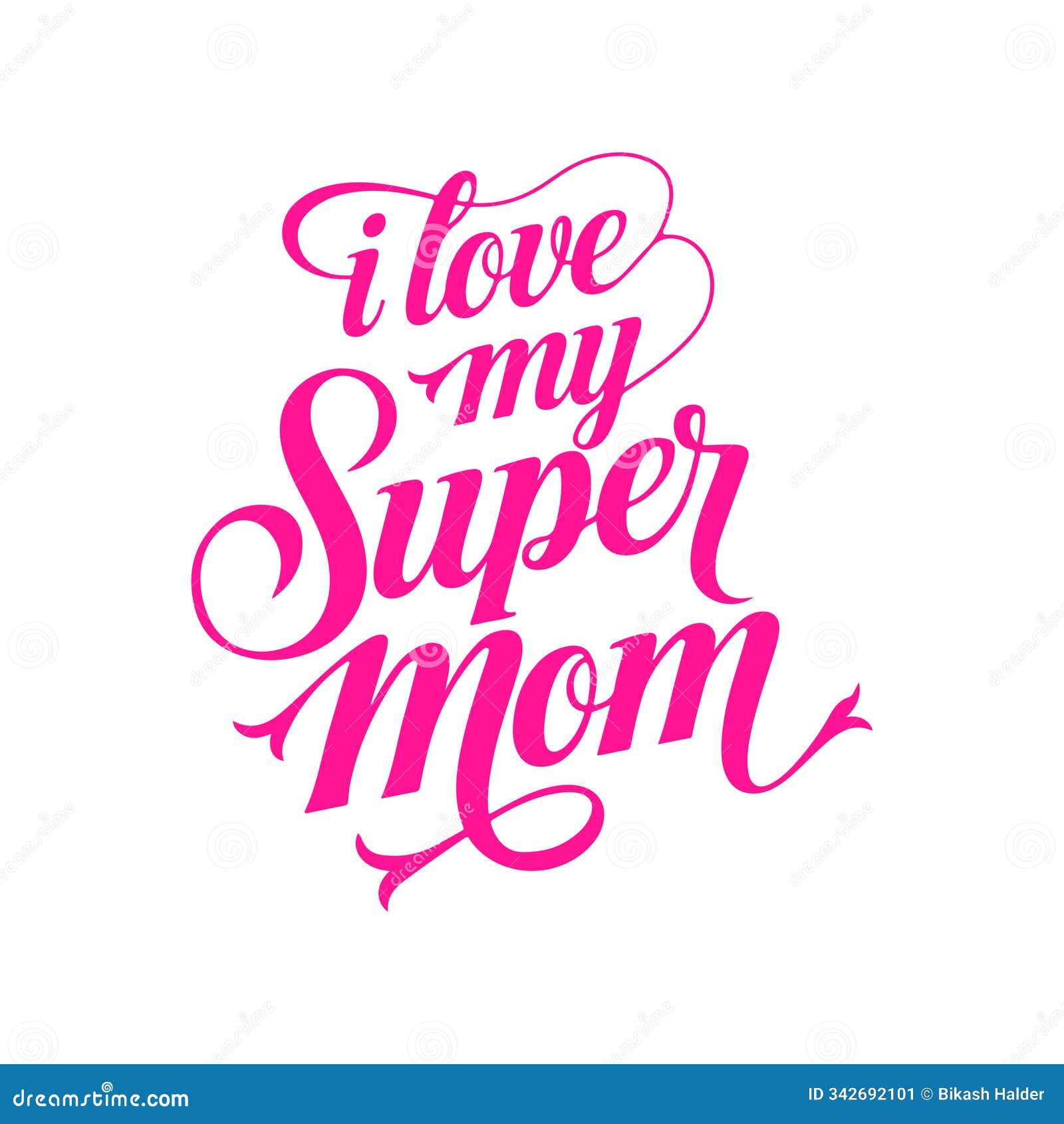 Super Mom Typography Silhouette Vector Stock Vector - Illustration of ...