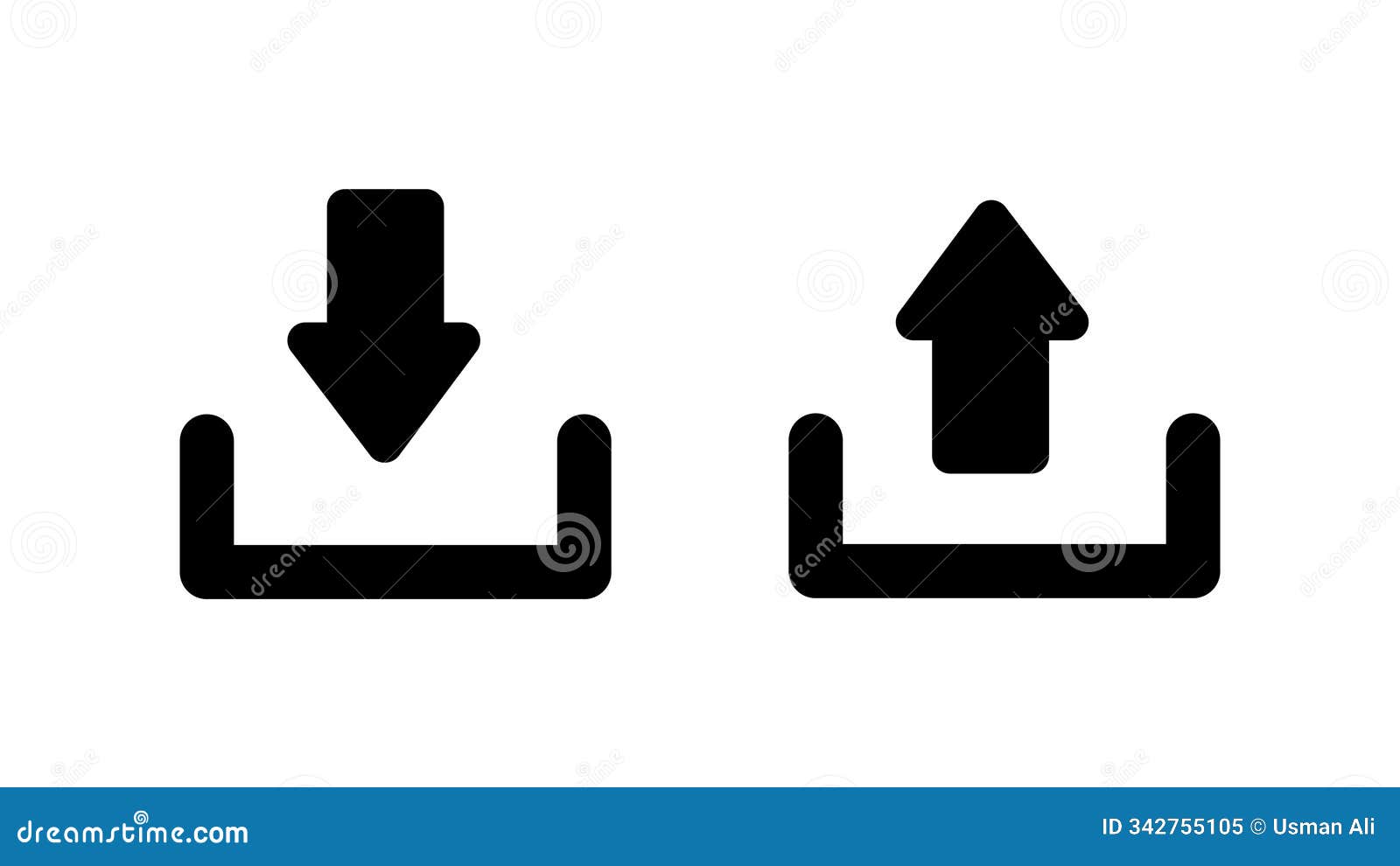 Upload and download symbol stock illustration. Illustration of icon ...