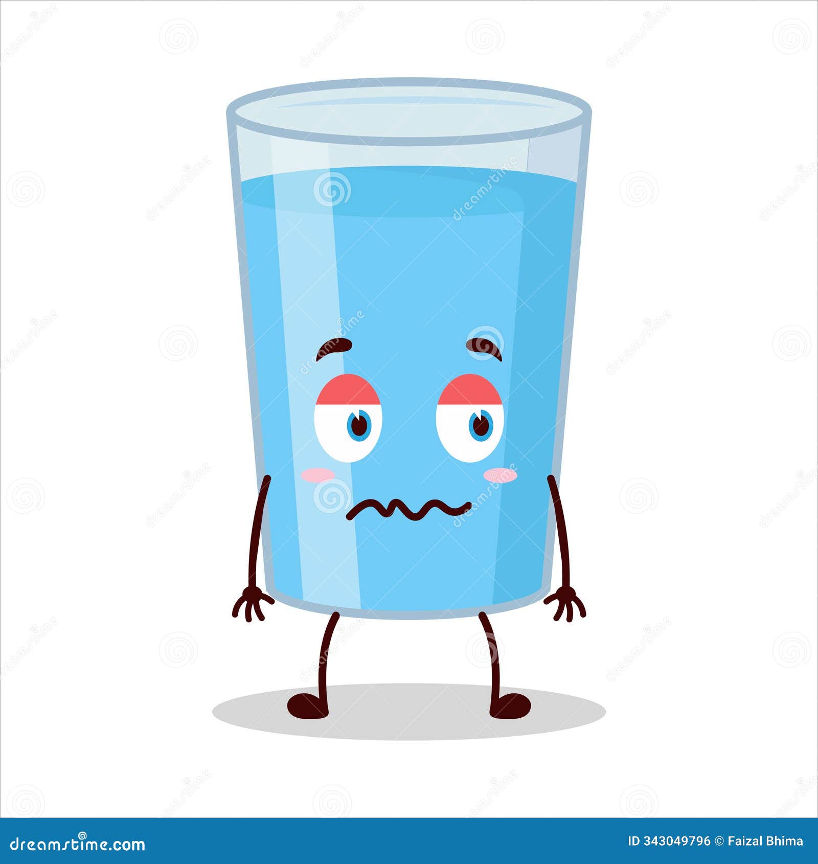 Cute Nope Expression Of Pizza Character Vector Illustration ...