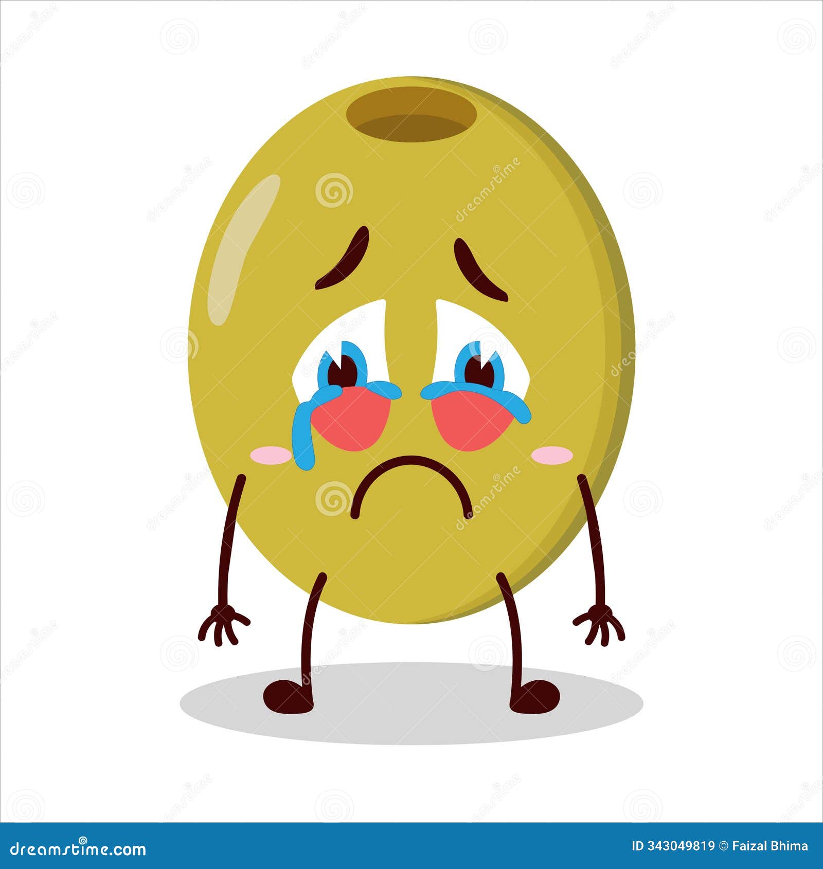 Regretful Olive Cartoon Character Stock Illustration | CartoonDealer ...