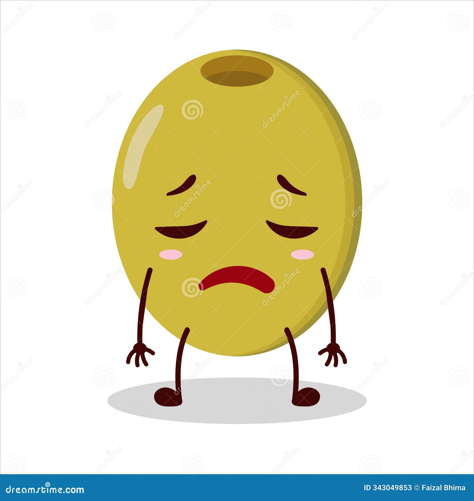 Regretful Olive Cartoon Character Stock Illustration | CartoonDealer ...