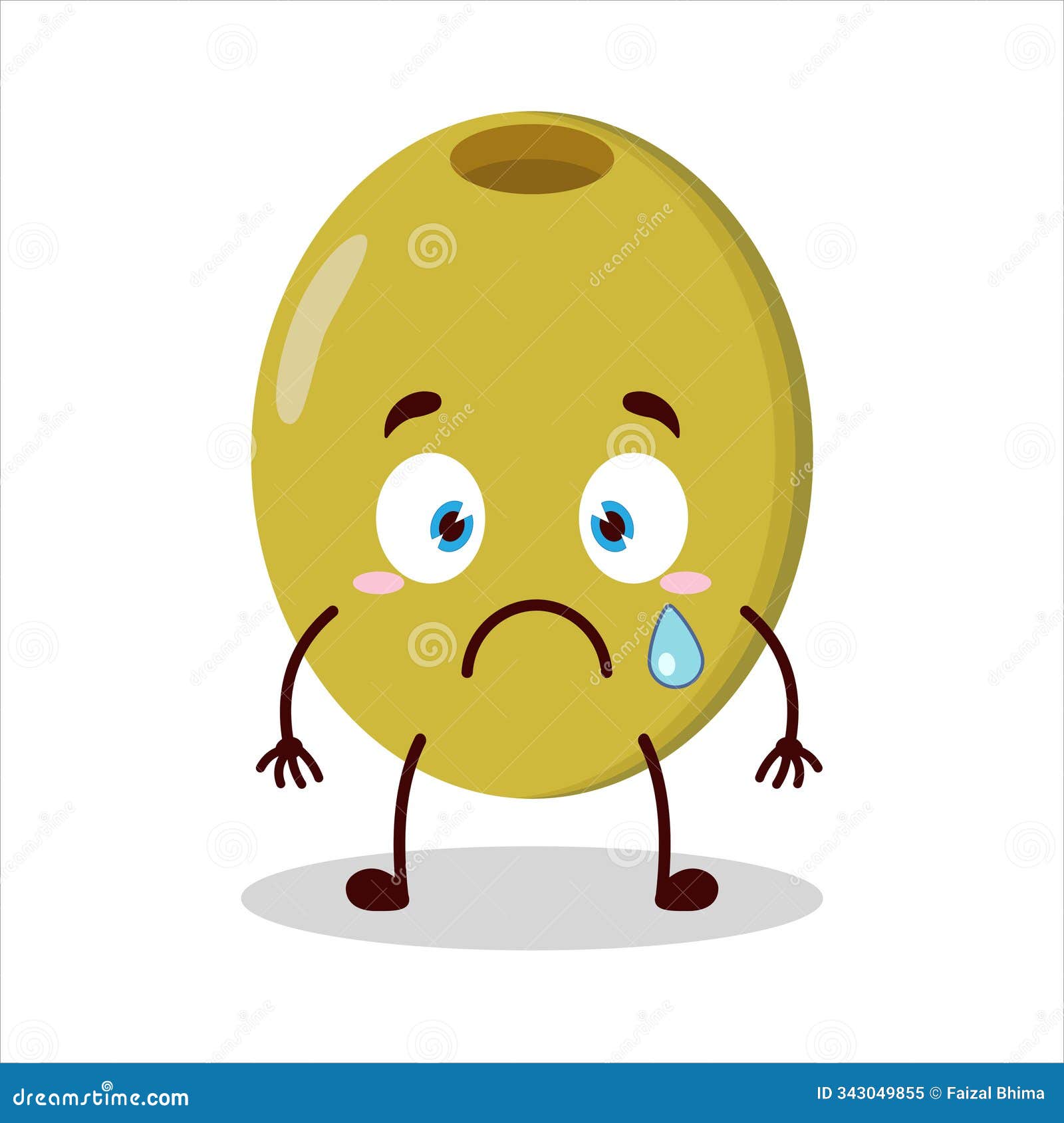 Regretful Olive Cartoon Character Stock Illustration | CartoonDealer ...
