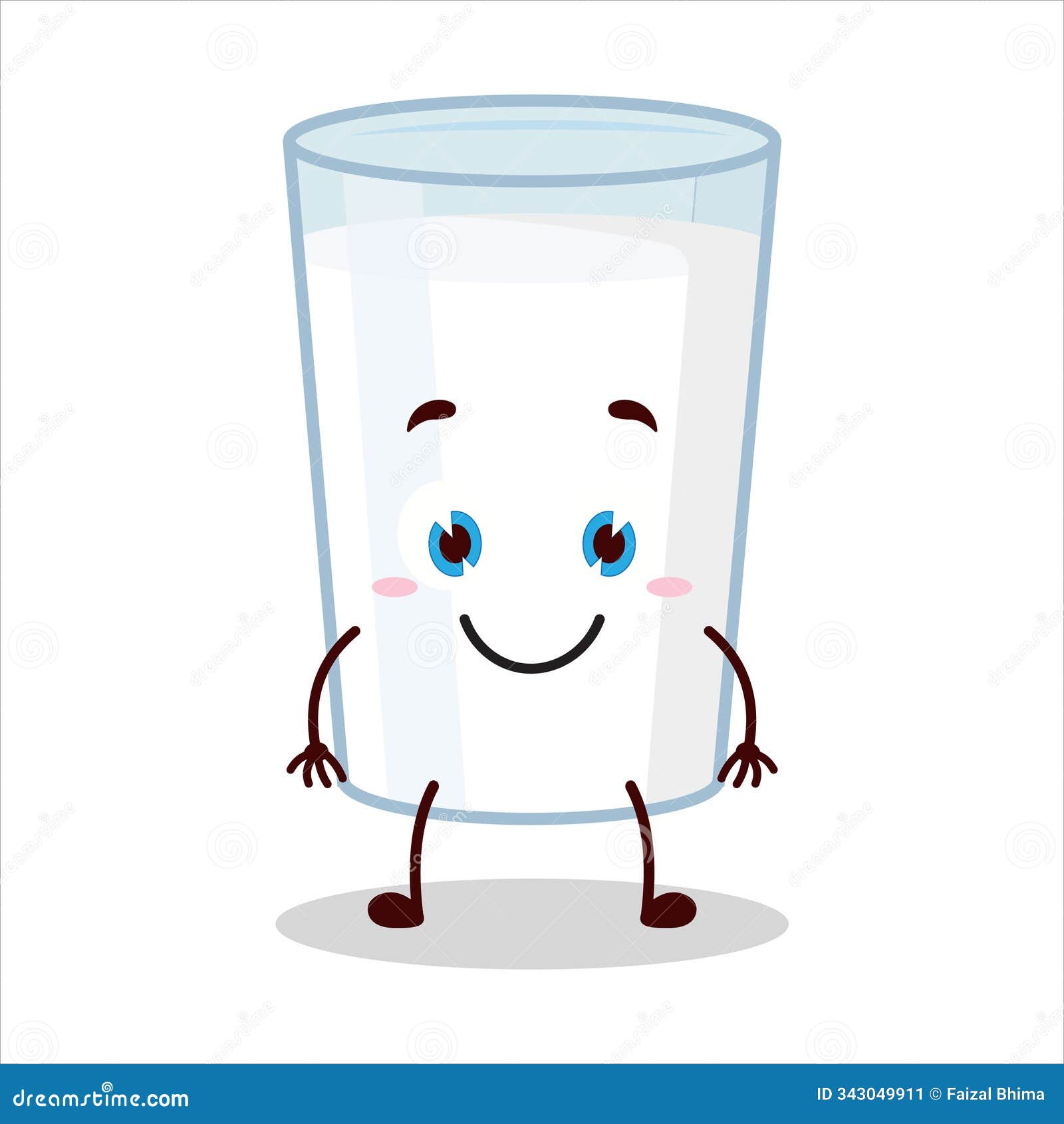 Milk Character With Chart Stock Photo | CartoonDealer.com #111398370