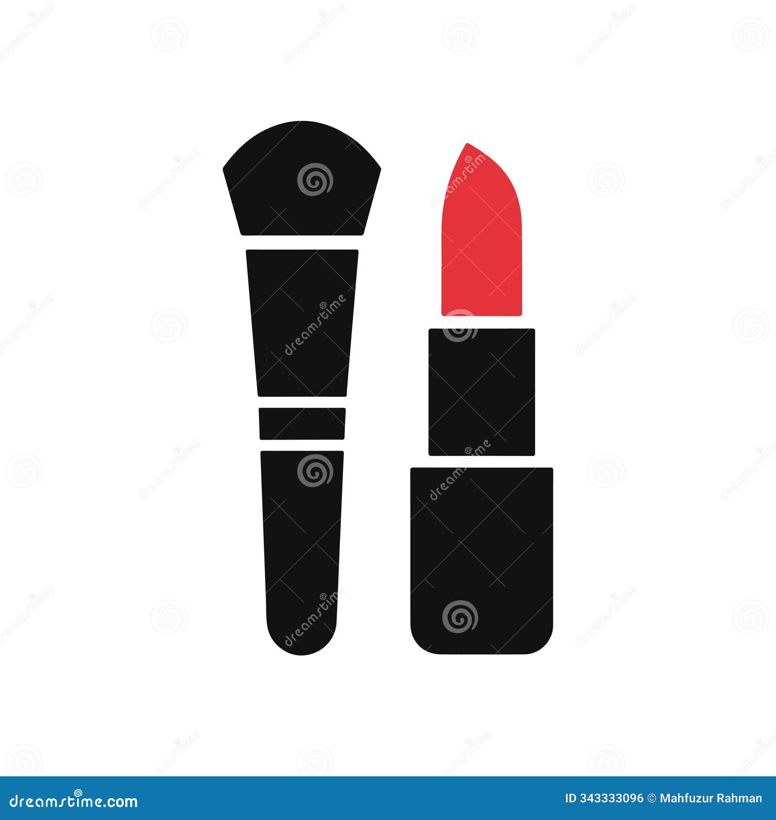Makeup Tools Black Filled Icon Vector Ats Stock Illustration ...