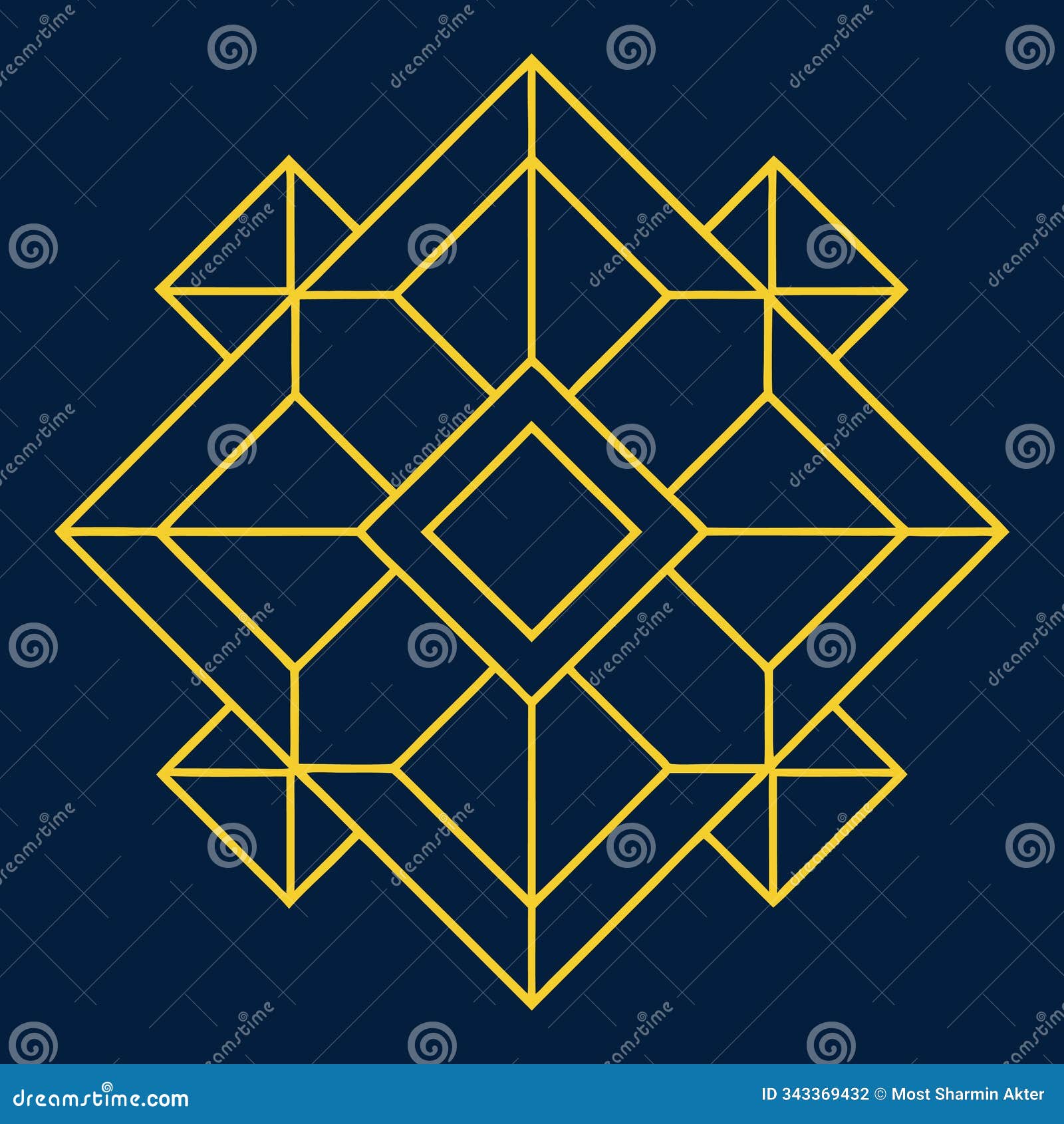 Elegant Geometric Art Deco Logo with Filigree Lines – Ornamental Design ...