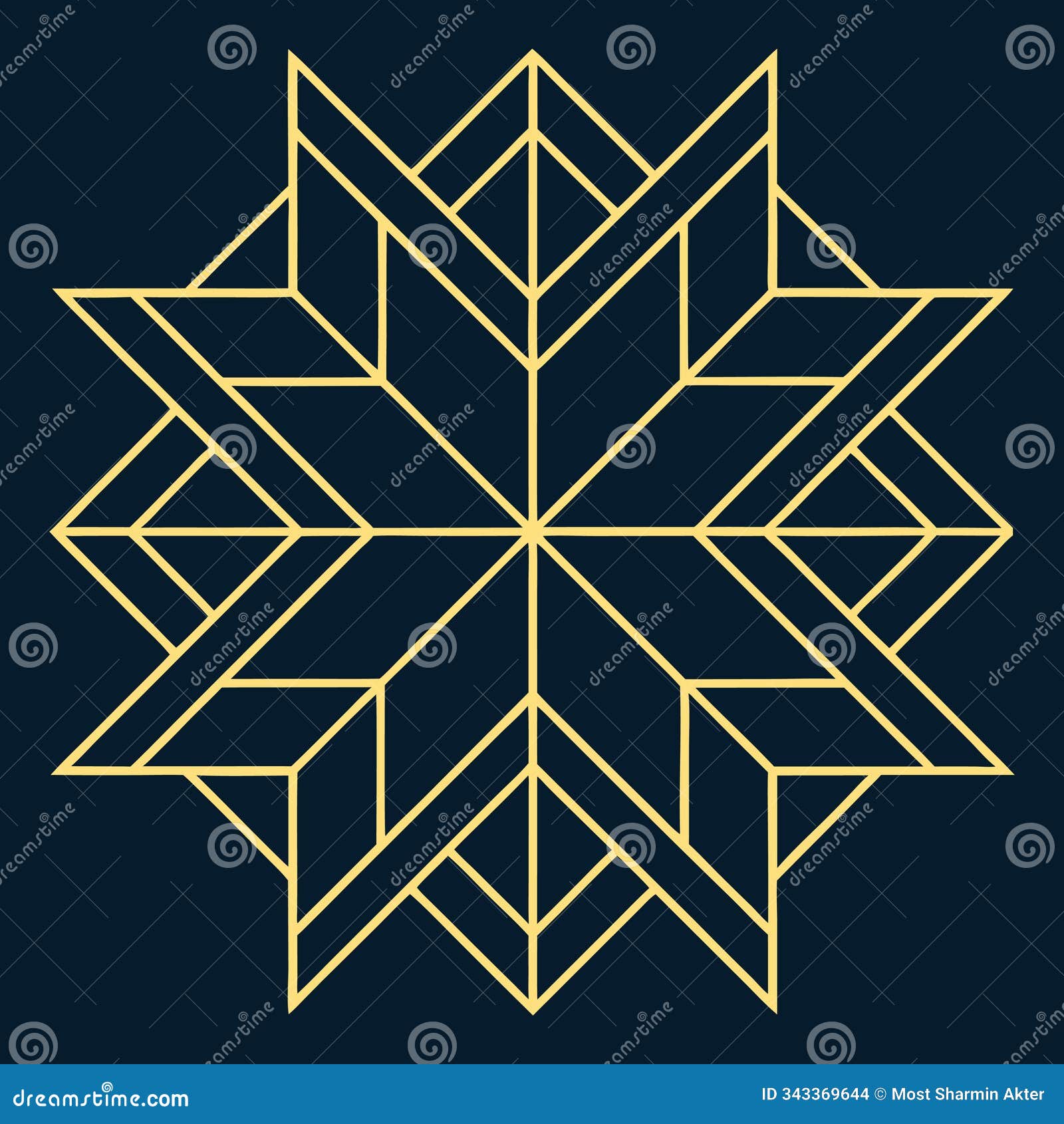 Elegant Geometric Art Deco Logo with Filigree Lines – Ornamental Design ...