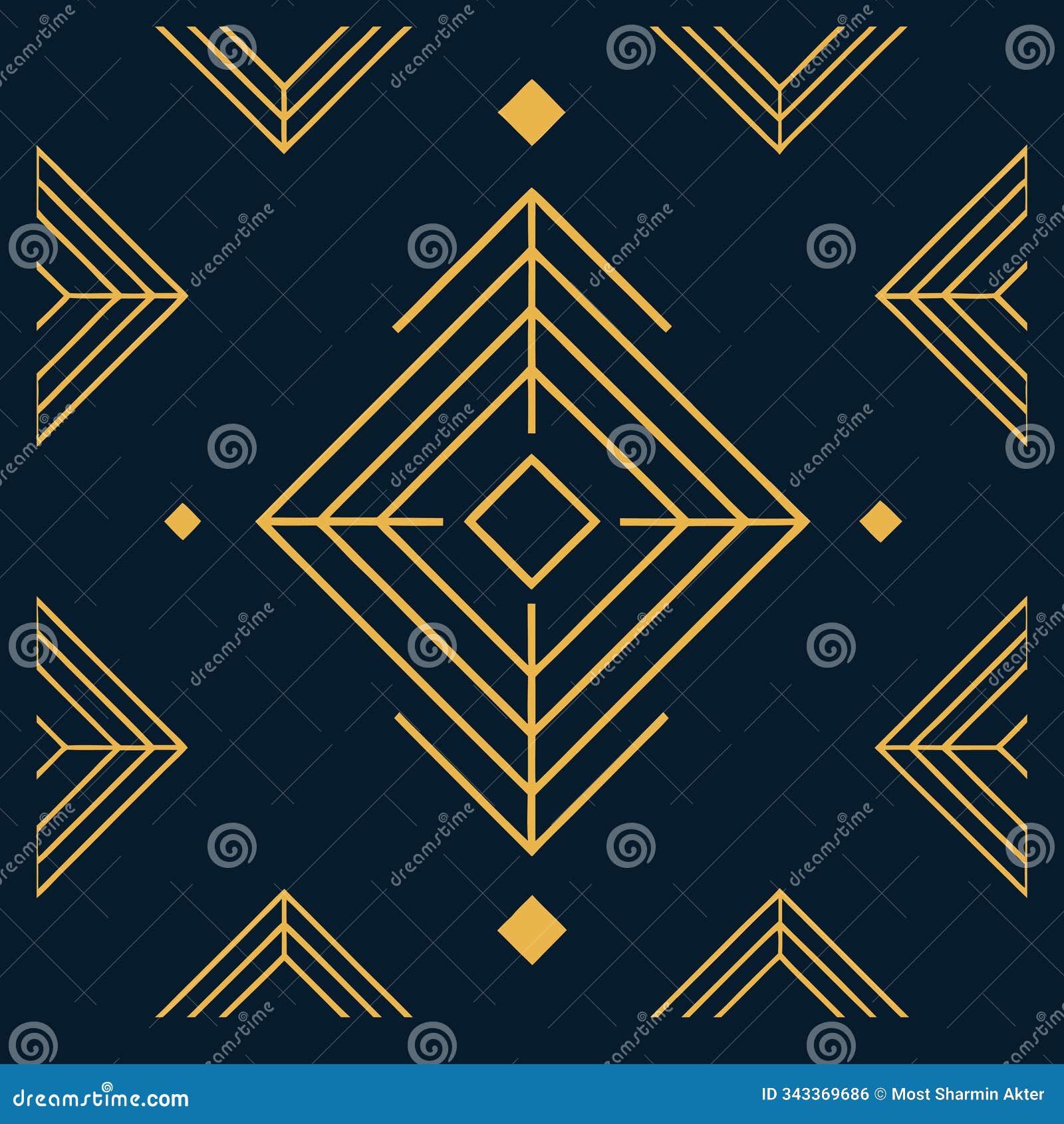 Elegant Geometric Art Deco Logo with Filigree Lines – Ornamental Design ...