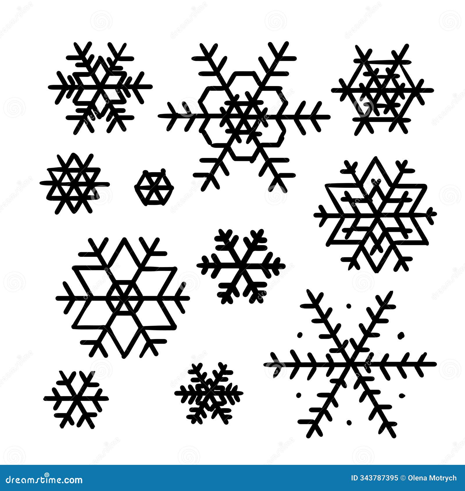 Outline Winter Snowy House Window With Wreath And Snowdrift With ...