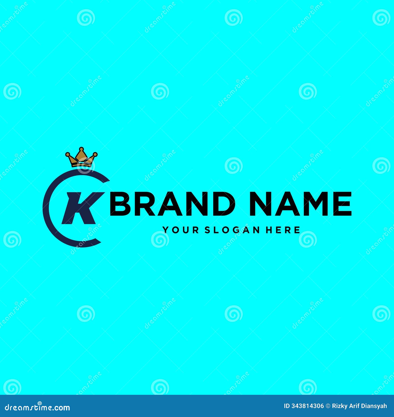 Initial logo K stock vector. Illustration of line, classic - 343814306