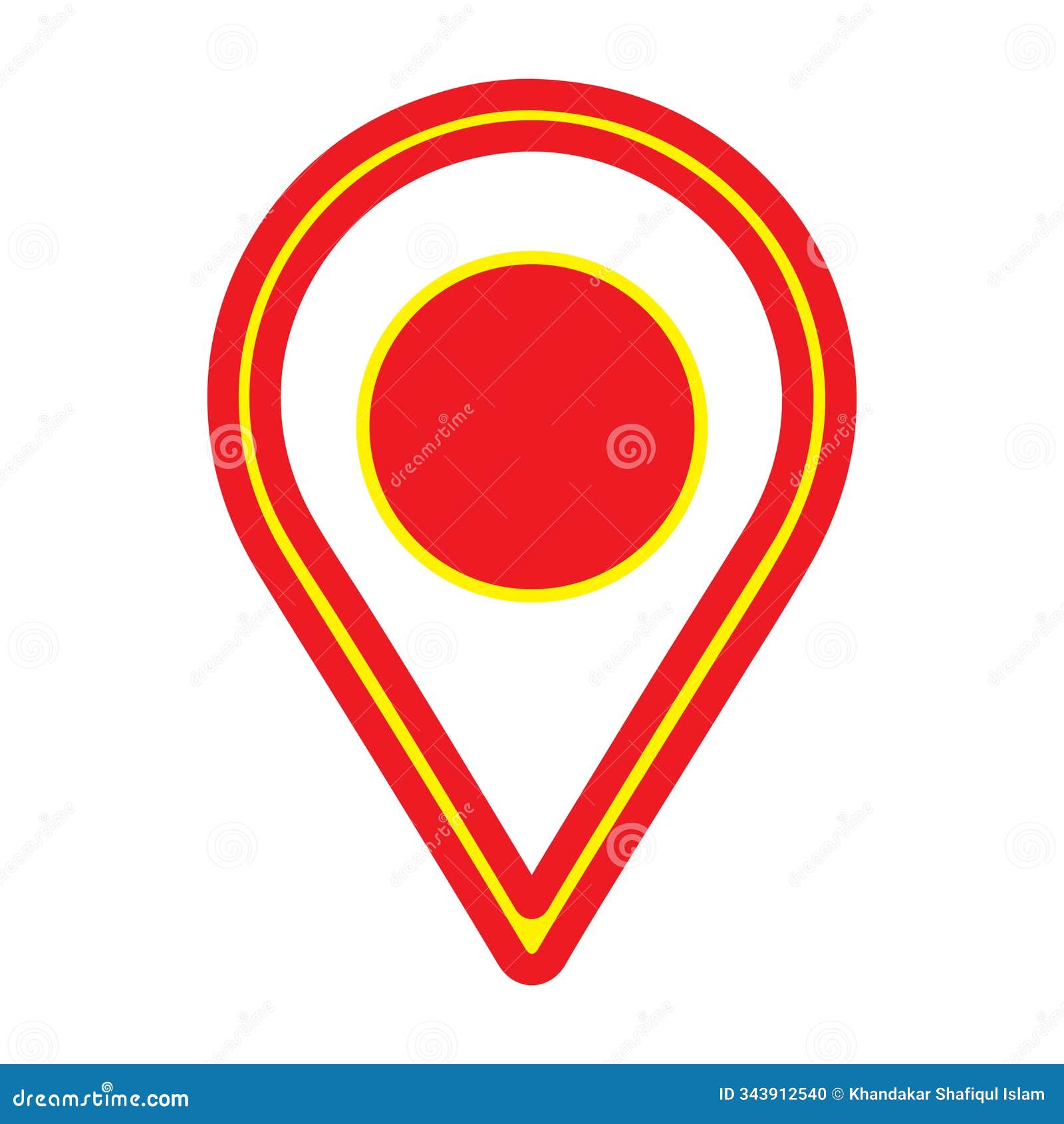 Map Pin Vector Art Illustration Icon Design Stock Vector - Illustration ...