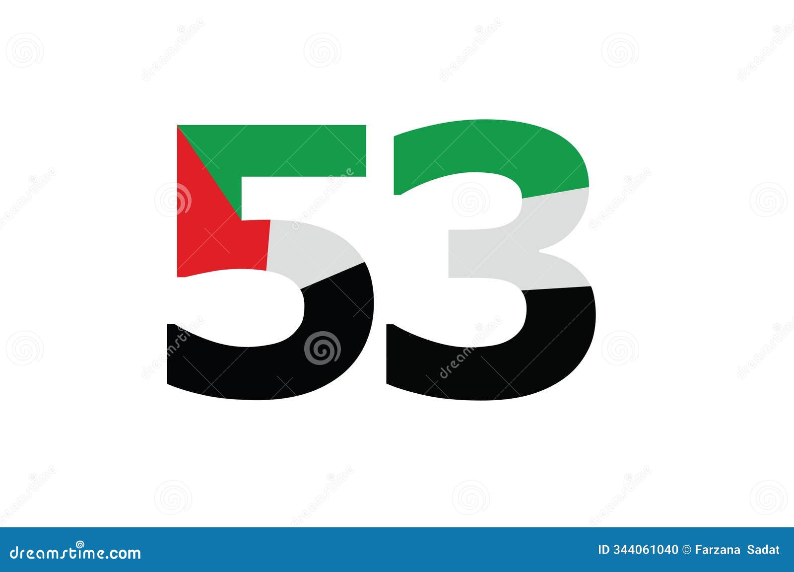 UAE 53rd National Day Graphic With Map Overlay And Patriotic Colors ...