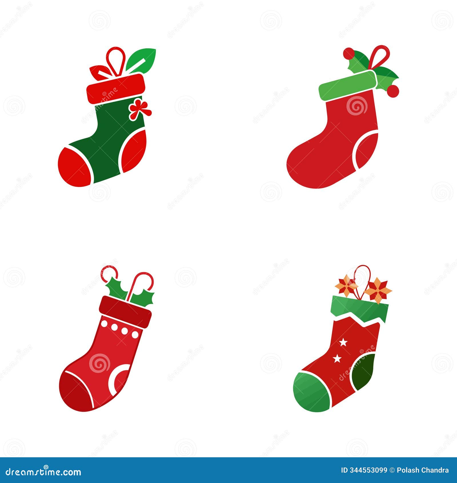 Classic Christmas Stocking Designs that Never Go Out of Style Stock ...