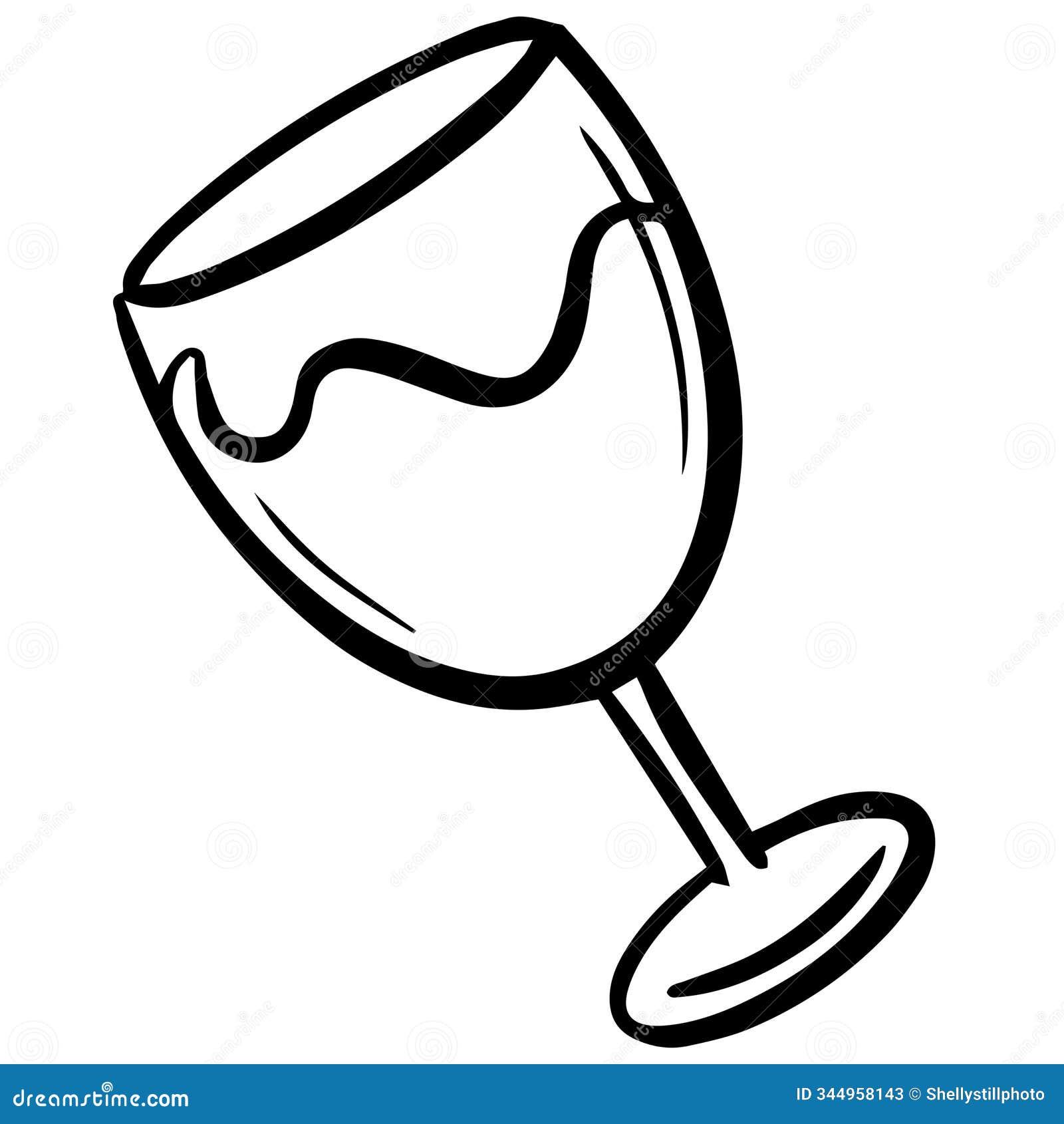 Celebration Cocktail Flute Glass With Alcohol Liquid Festive Clipart ...