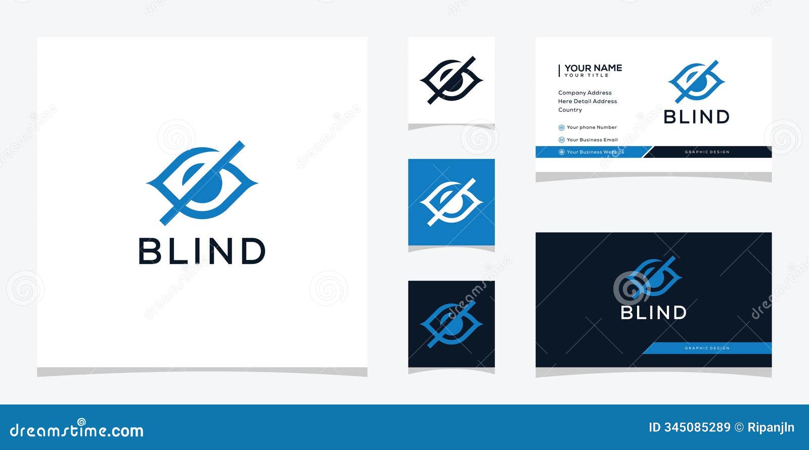 Blind Eye Vision Logo Design, Hidden Icon Concept Vector Stock ...