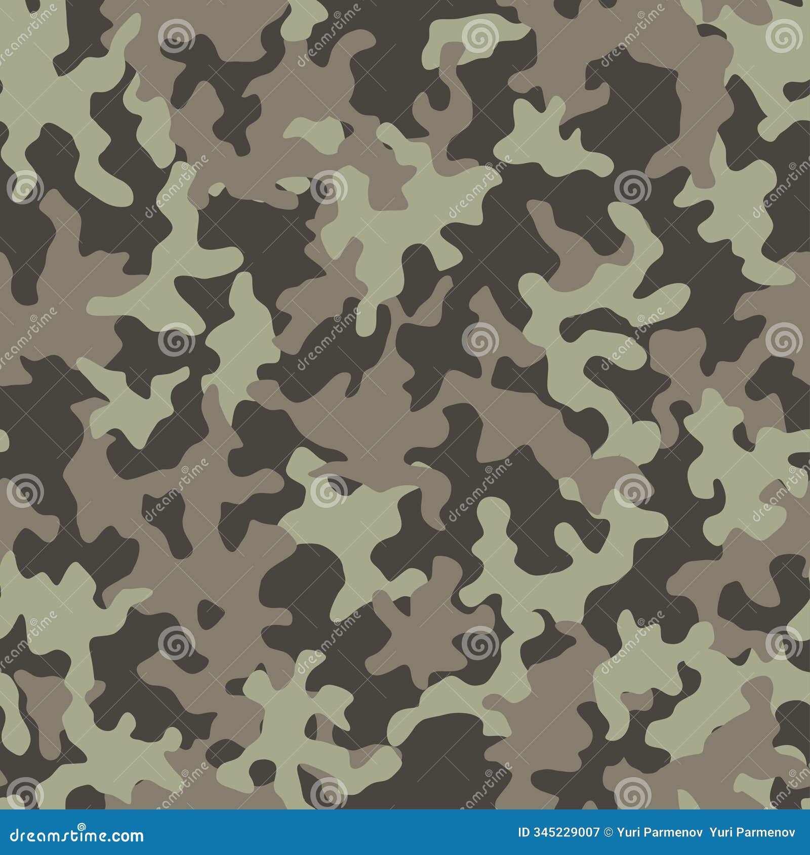 Camouflage Pattern. Brown Camo Seamless Background. Classic Military Clothing Style Wallpaper ...