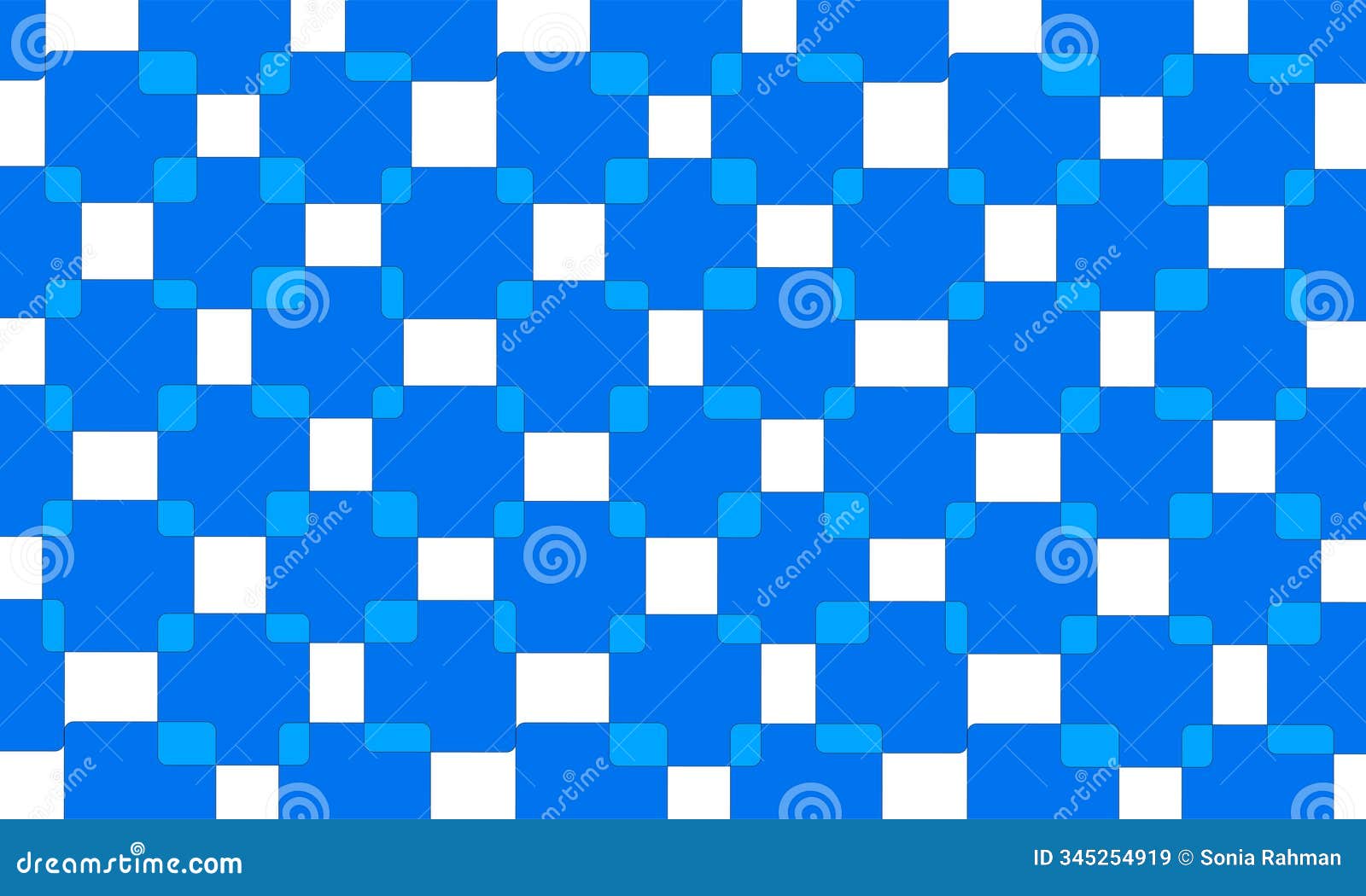 Seamless Vector Blue Pixel Rapport Pattern. Stylish Outline Background ...