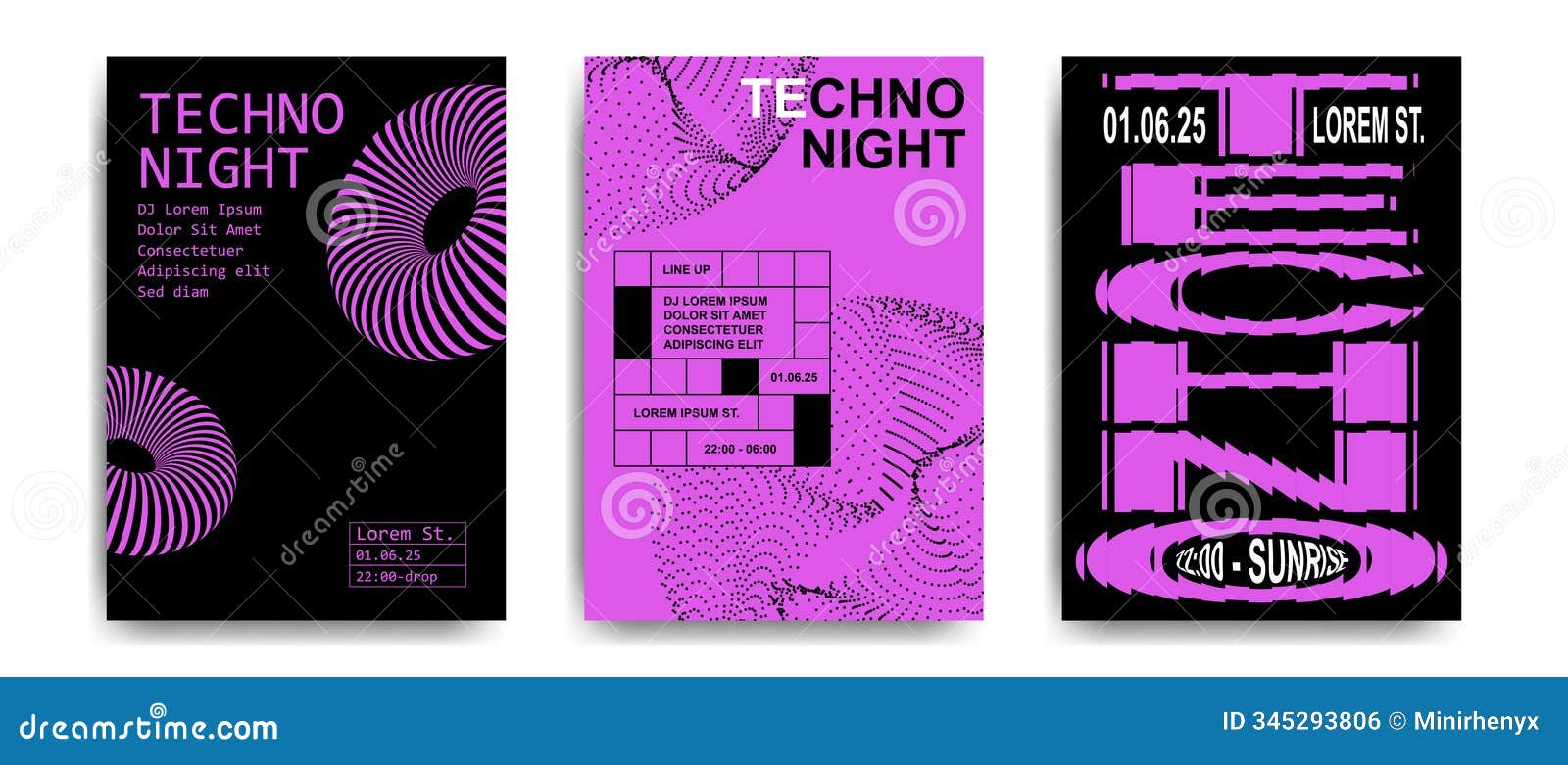 Modern Techno Rave Aesthetic Metaball Icon. Cartoon Vector ...