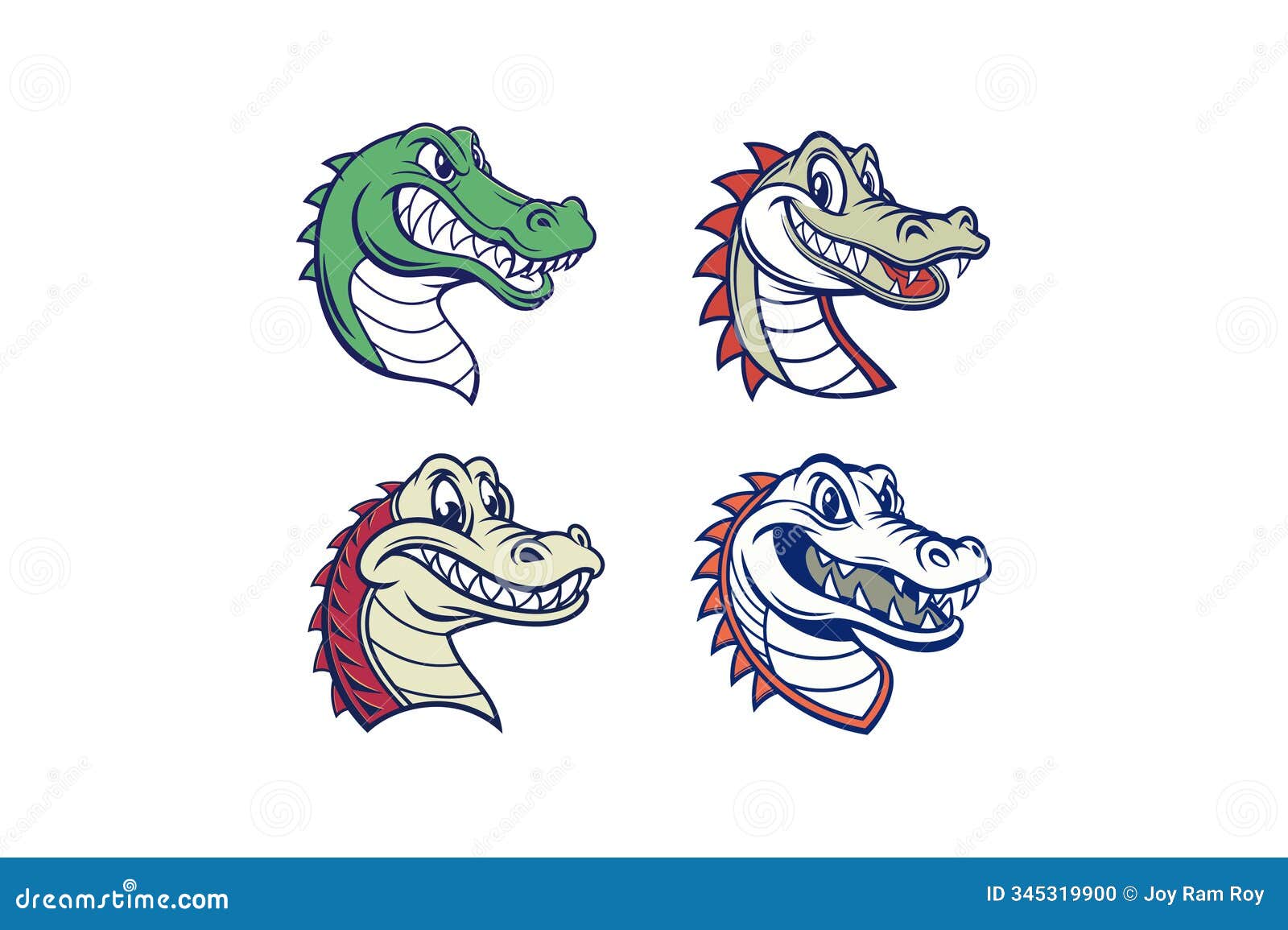 Alligator, Alligator Head, Mascot Logo Design Vector Art Illustration ...