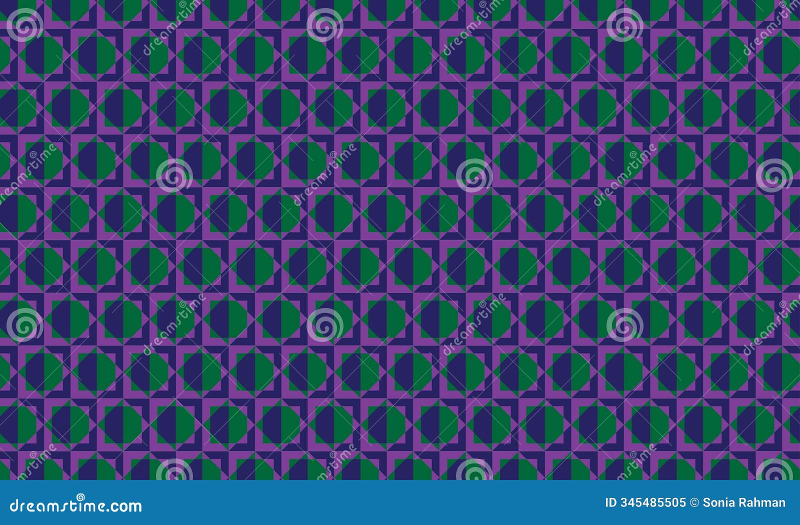 Clean Green Color Retro Abstract Isometric Seamless Background Pattern ...