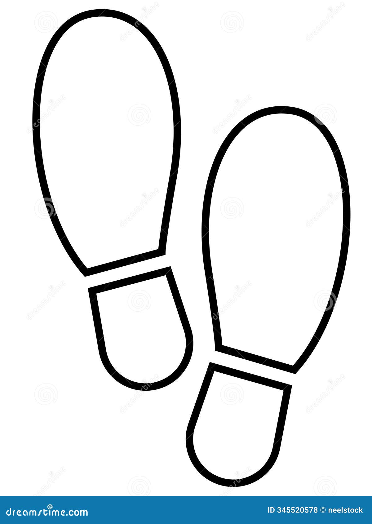 Footstep Icon, Footprint Mark Stock Illustration - Illustration of walk ...