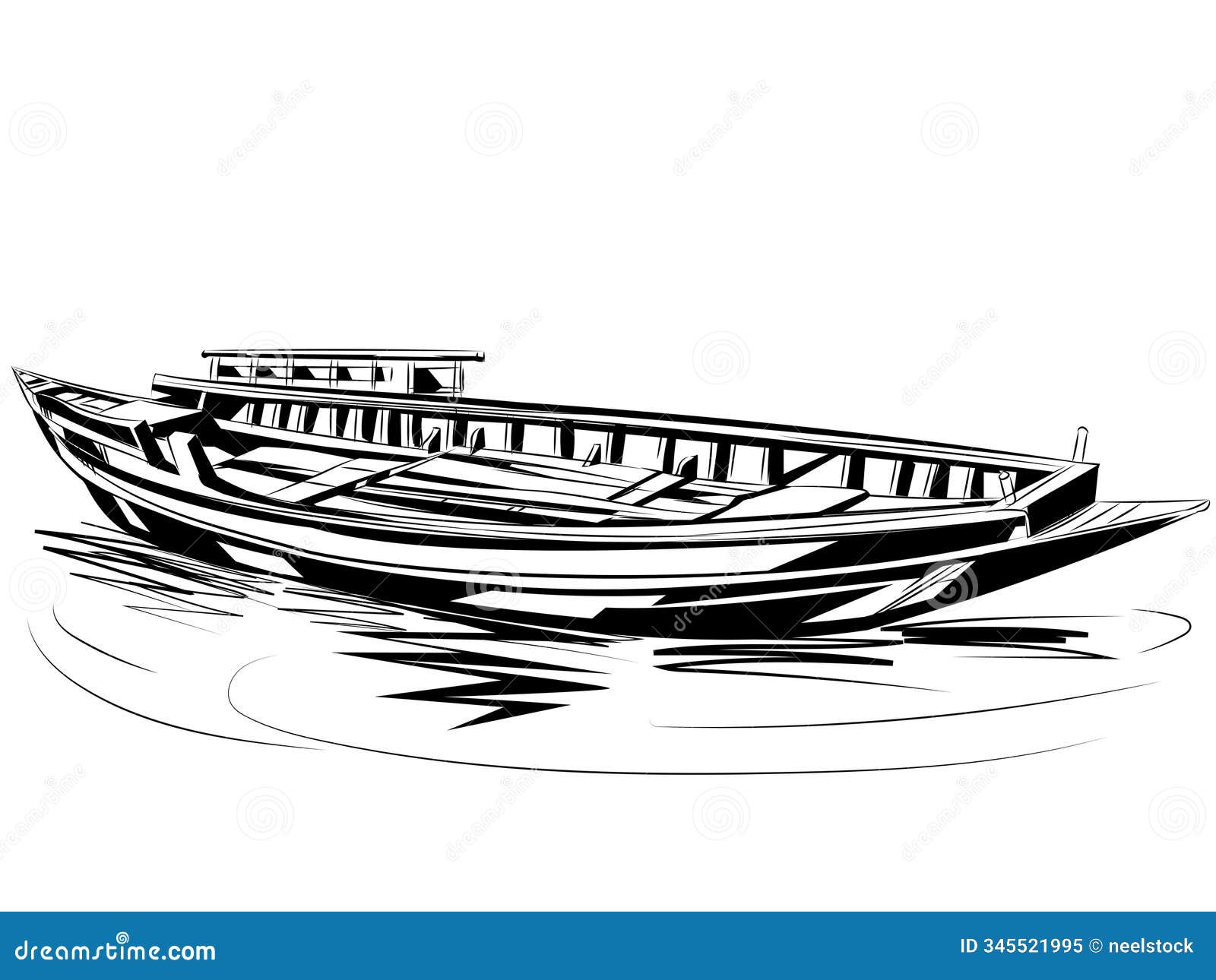 Vintage Sailing Ship. Seafaring Stock Illustration - Illustration of ...