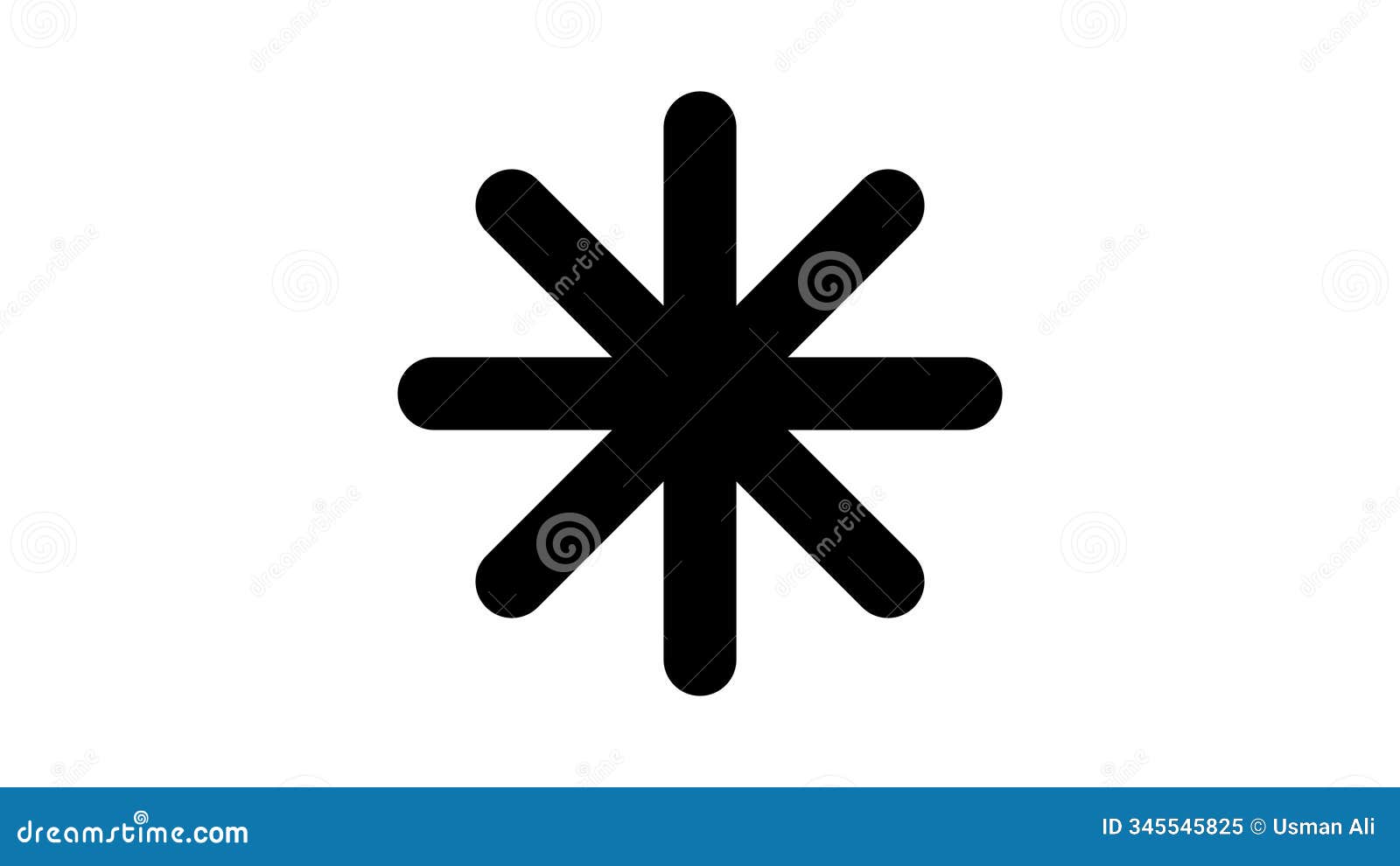 Asterisk icon stock illustration. Illustration of important - 345545825