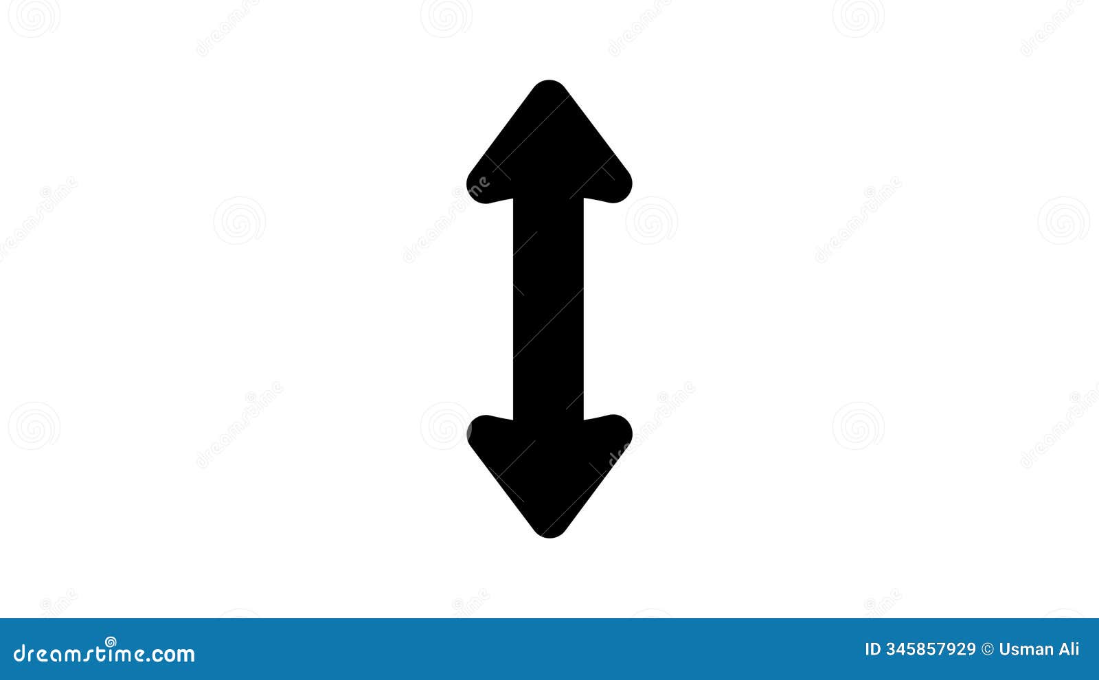 Up down arrows symbol stock illustration. Illustration of movement ...