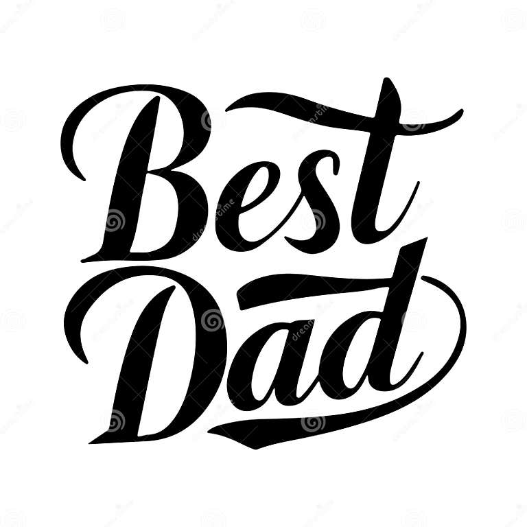 Best Dad Typography,silhouette, Vector Illustration Art Stock Vector ...