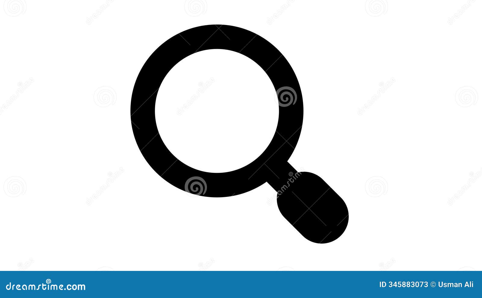 Magnifying glass icon stock illustration. Illustration of magnifying ...