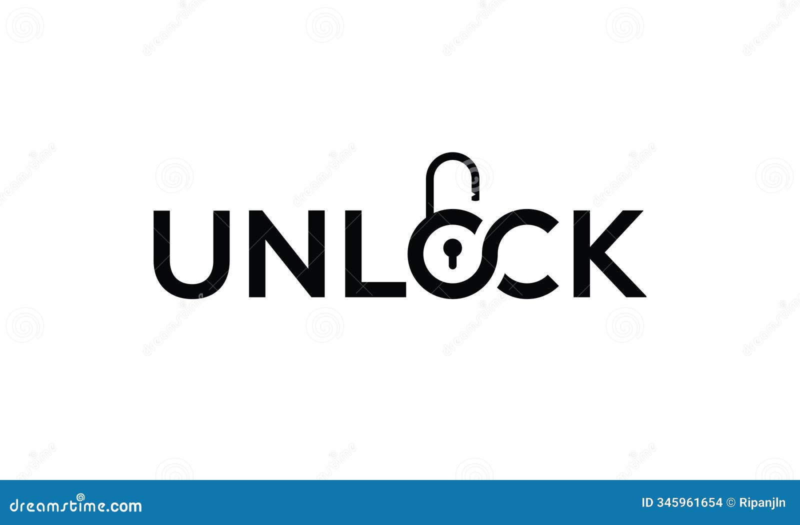 Unlock Logo Design Vector Template Stock Illustration - Illustration of ...