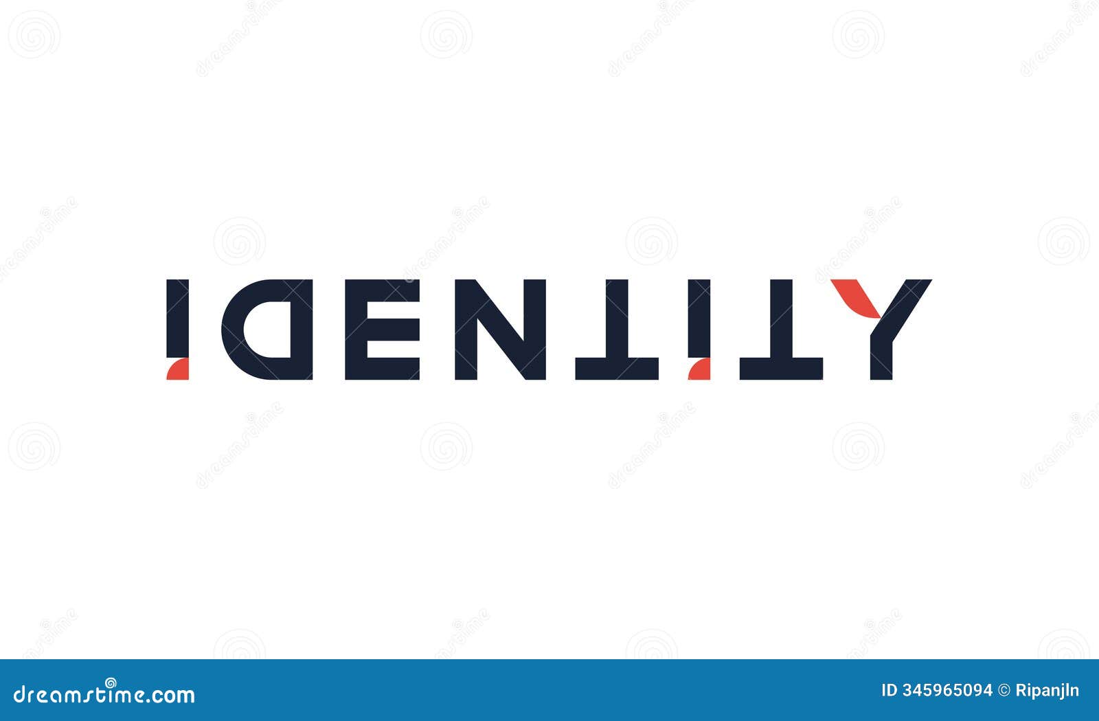 Simple Identity Typography Logo Design Inspiration Stock Illustration ...