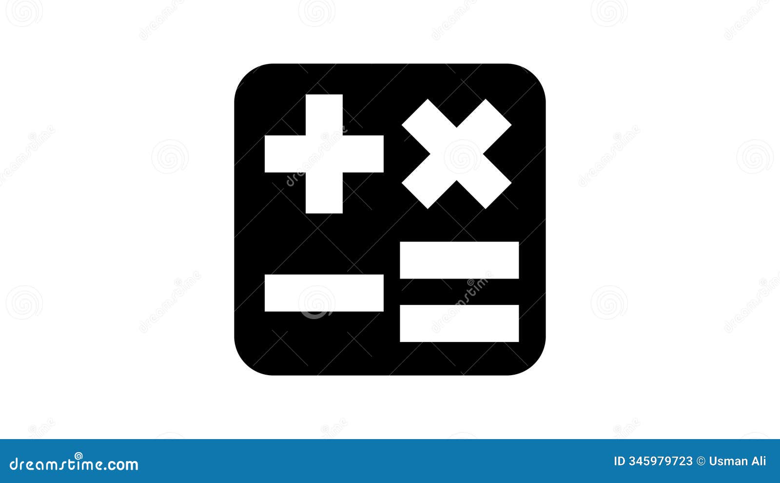 Math symbol stock illustration. Illustration of label - 345979723
