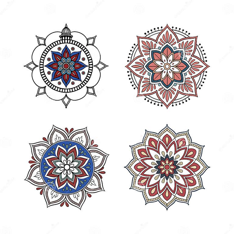 Traditional Indian Mandala Design Intricate and Cultural Art Stock ...