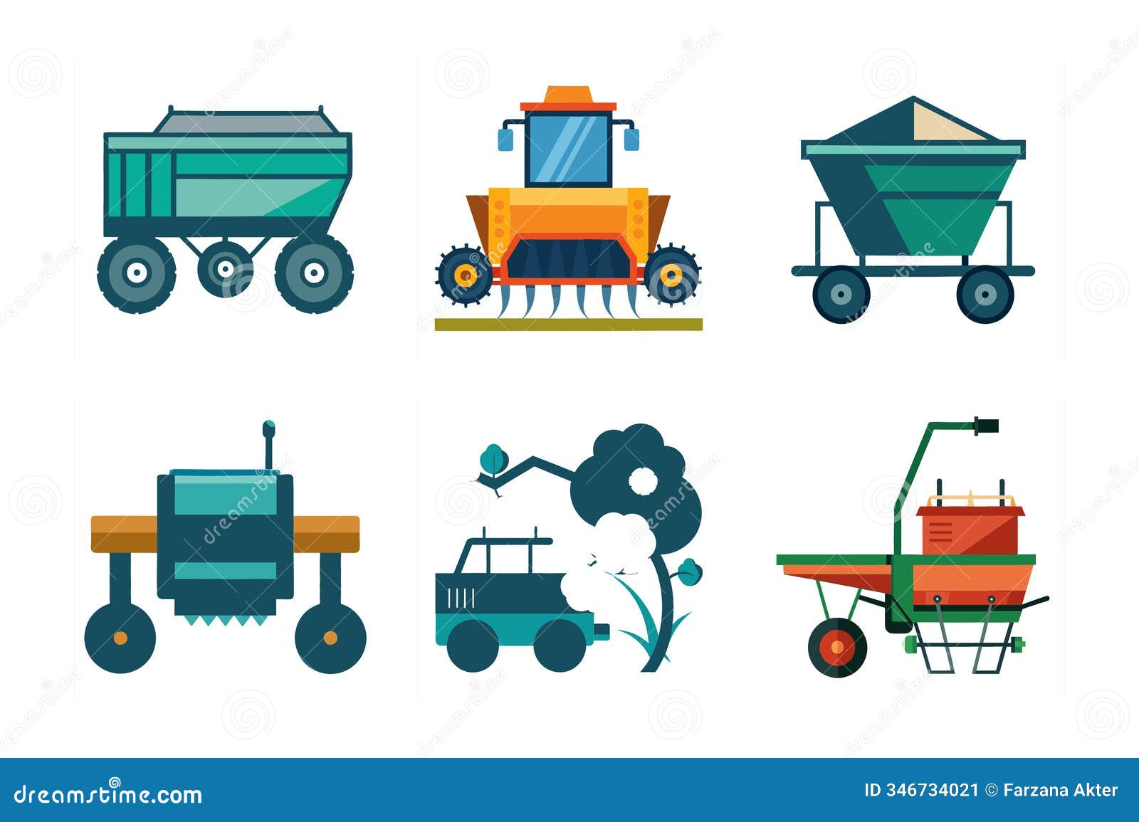 Agriculture Equipment Vector Art Icon Stock Illustration - Illustration ...